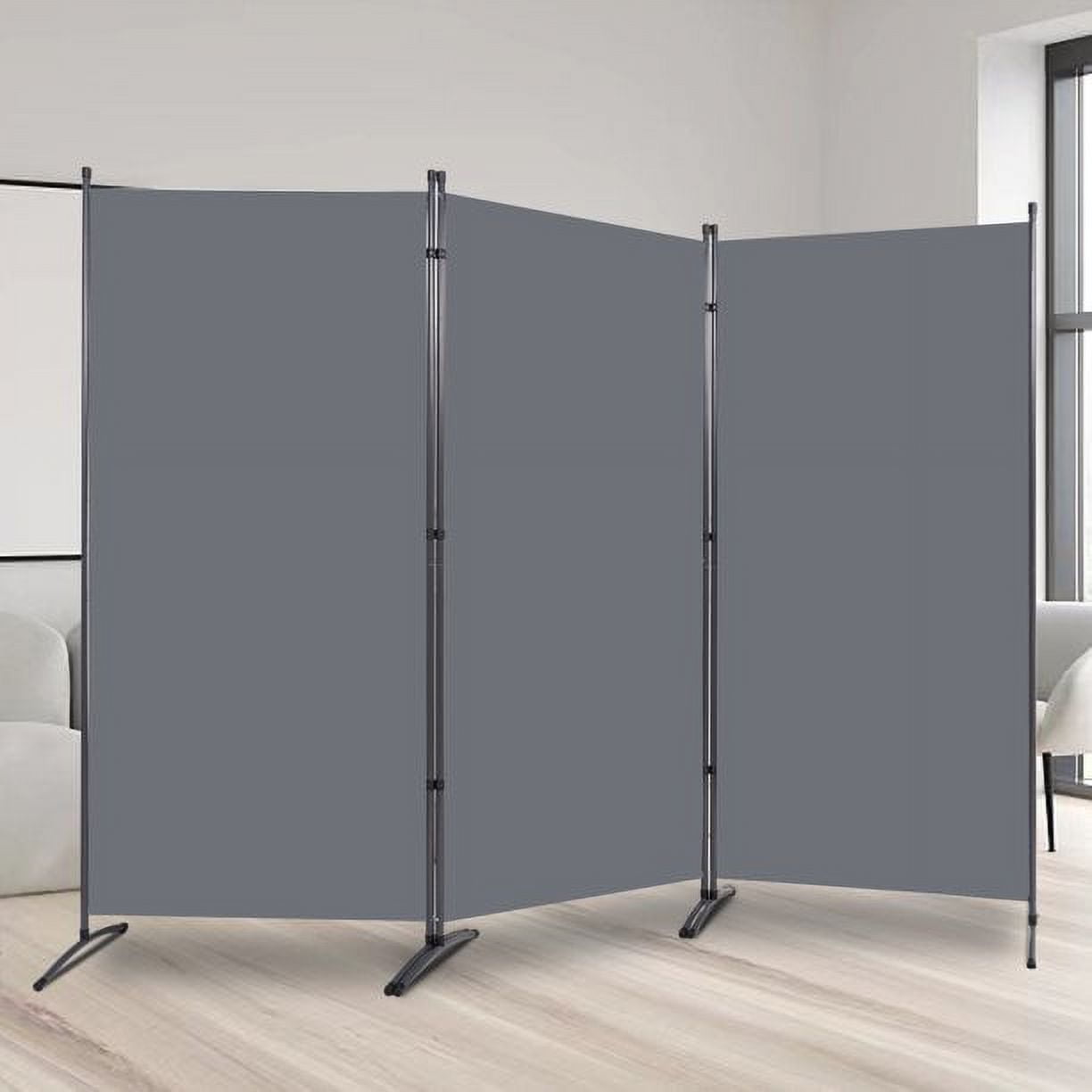 "YASRKML 3-Panel Folding Room Divider Screen, Fabric Privacy Partition ...