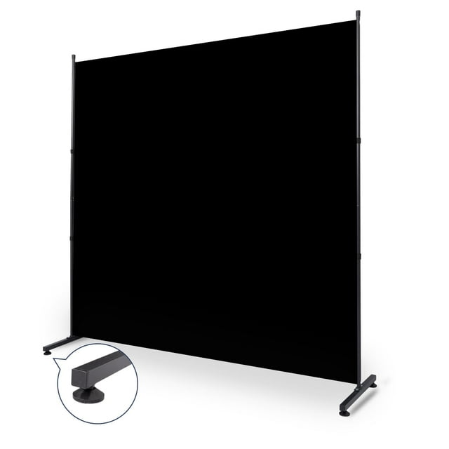 YASRKML Folding Stand Alone Privacy Screen, 71''x72''H Room Divider ...