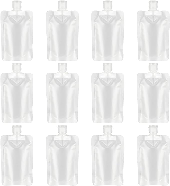 YASUOA Travel Size Refillable Empty Squeeze Pouch, TSA Approved Stand ...