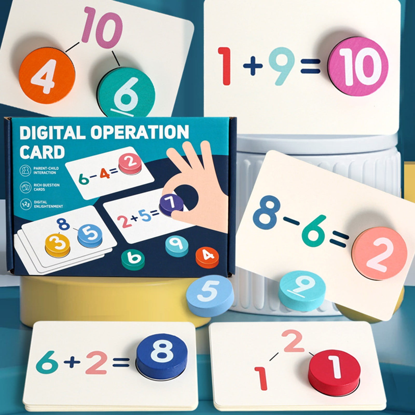 YATAV Addition and Subtraction Games,Math Flash Cards for Kindergarten ...
