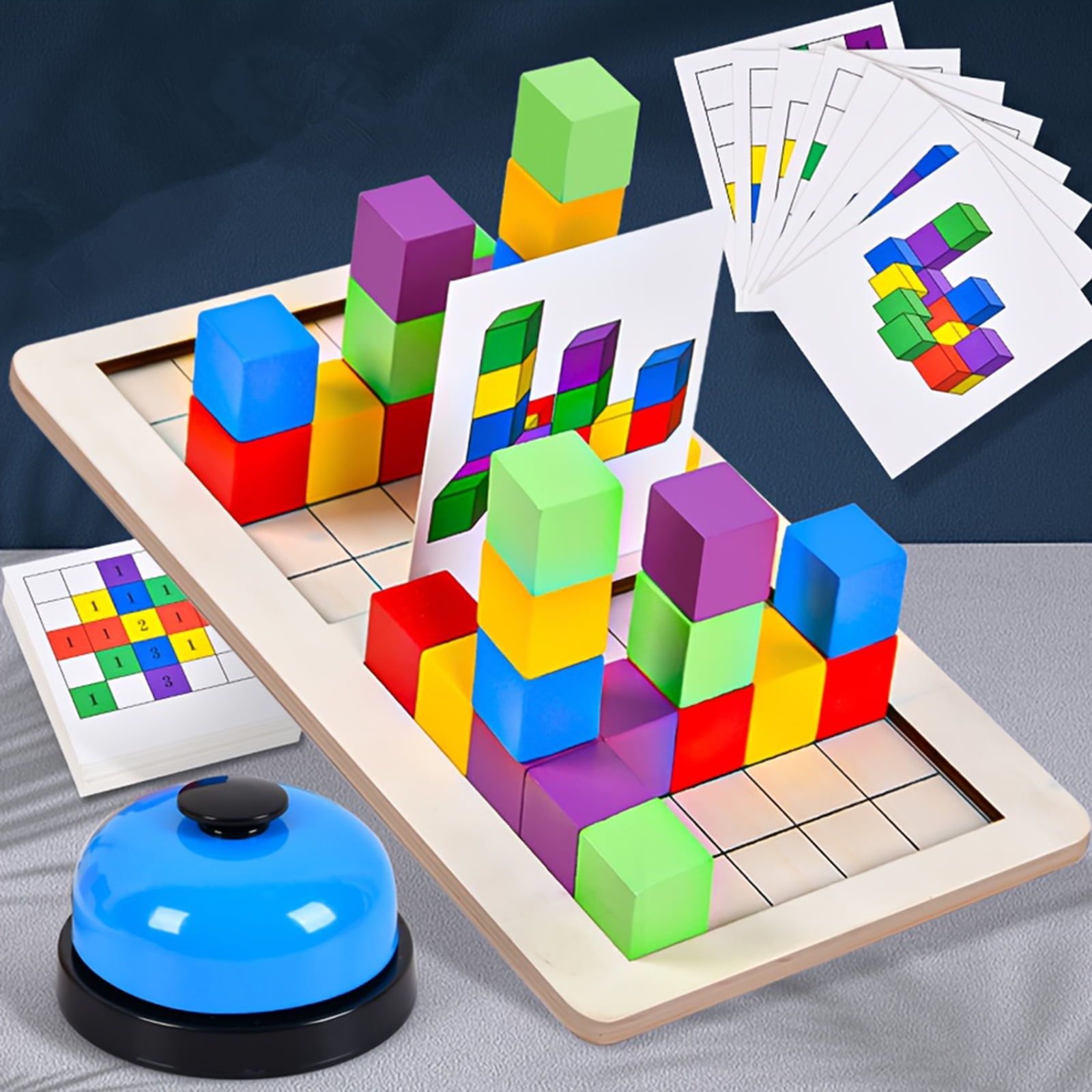 YATAV Brain Teaser Puzzles,Wooden Blocks Logic Game with Challenges ...