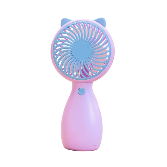 YATAV Cute Cat Ear Mini Handheld Fan,3-Speed USB Rechargeable Battery ...