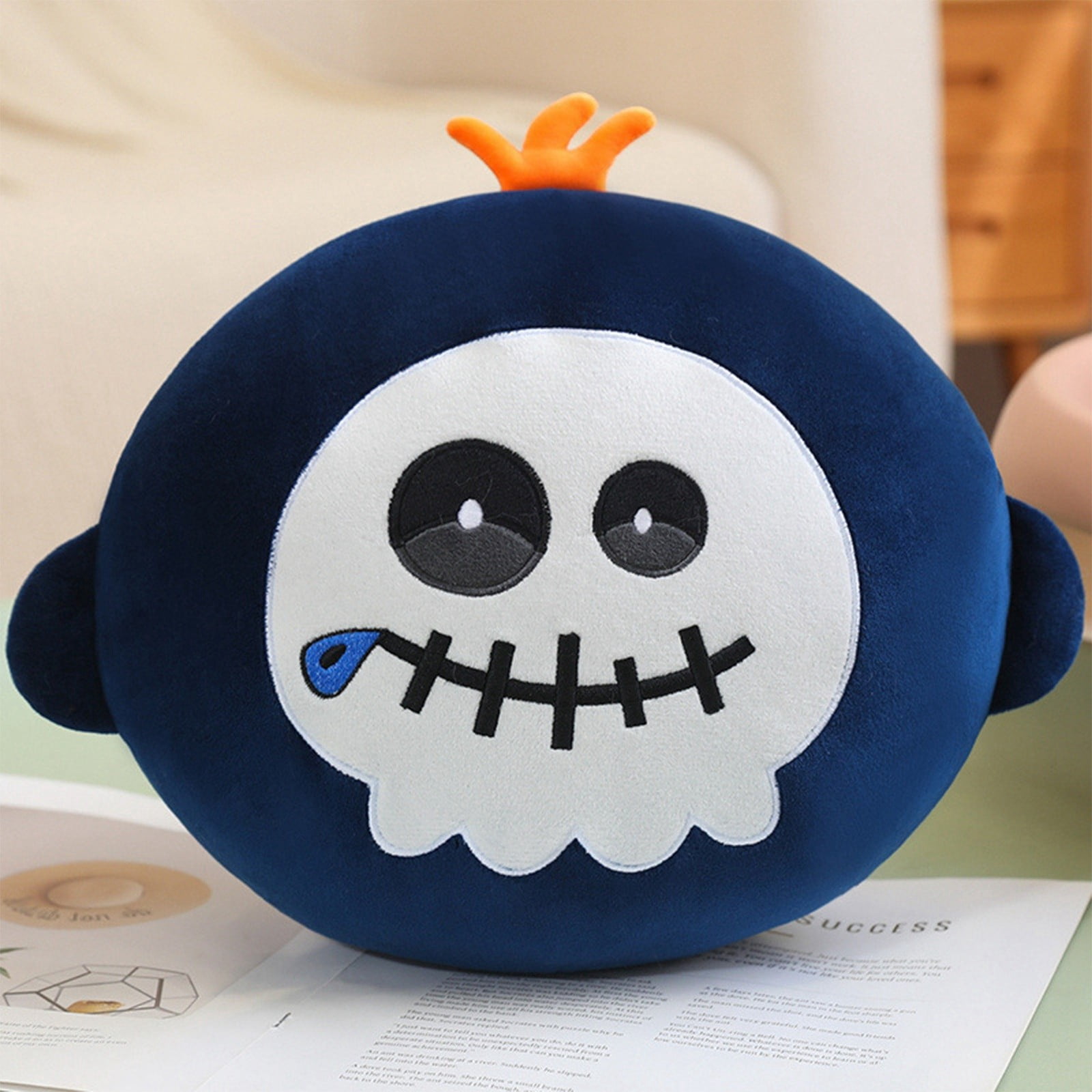 YATAV Halloween Plush Skull Dolls & Cute Helmet-Shaped Stuffed Toys ...