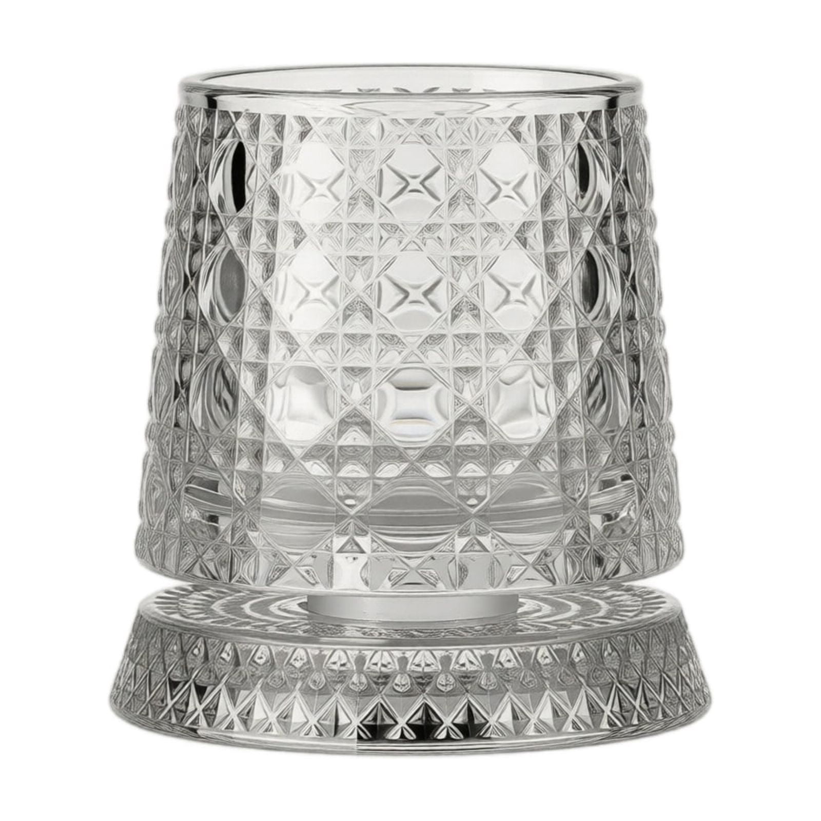 YATAV Rotating Whiskey Glass,360 Degree Spinning Crystal Tumbler for ...