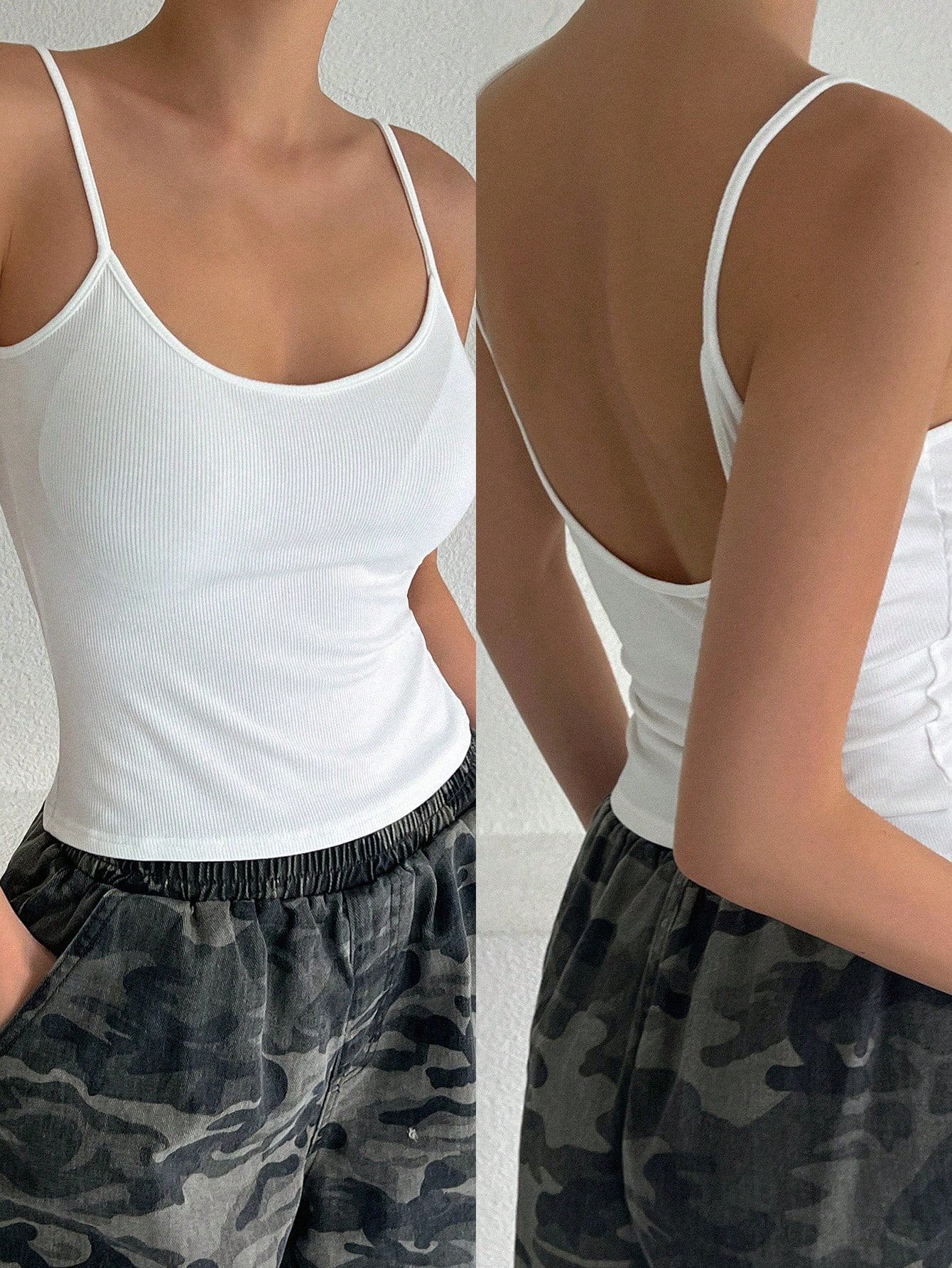 YATELLE Little Halter Tank For Women Backless Slim Fit Camisole Y2k ...