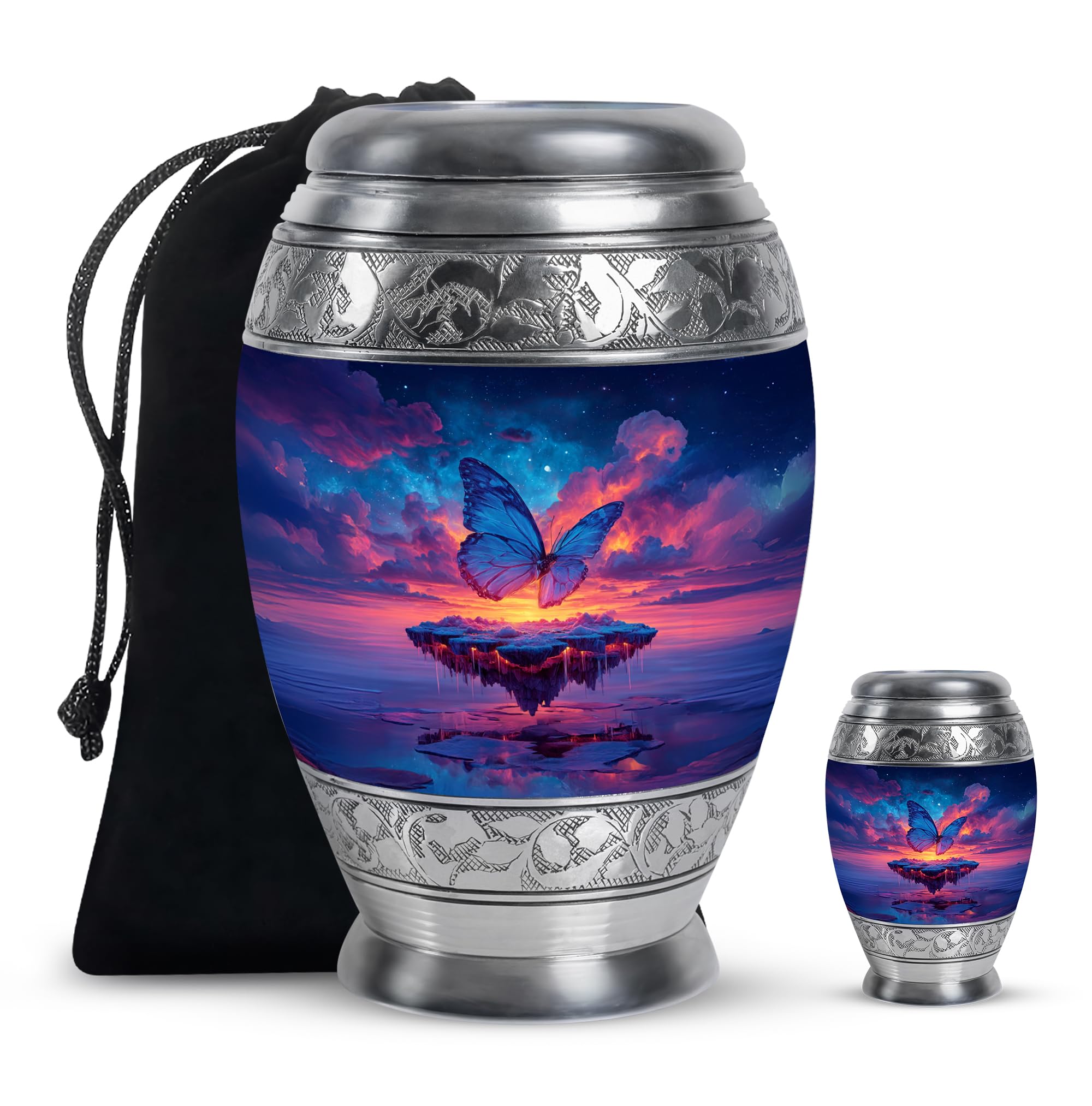 YATHABHISA Butterfly Ash Holder, Cremation Urn for Mom and Dad, Mini ...