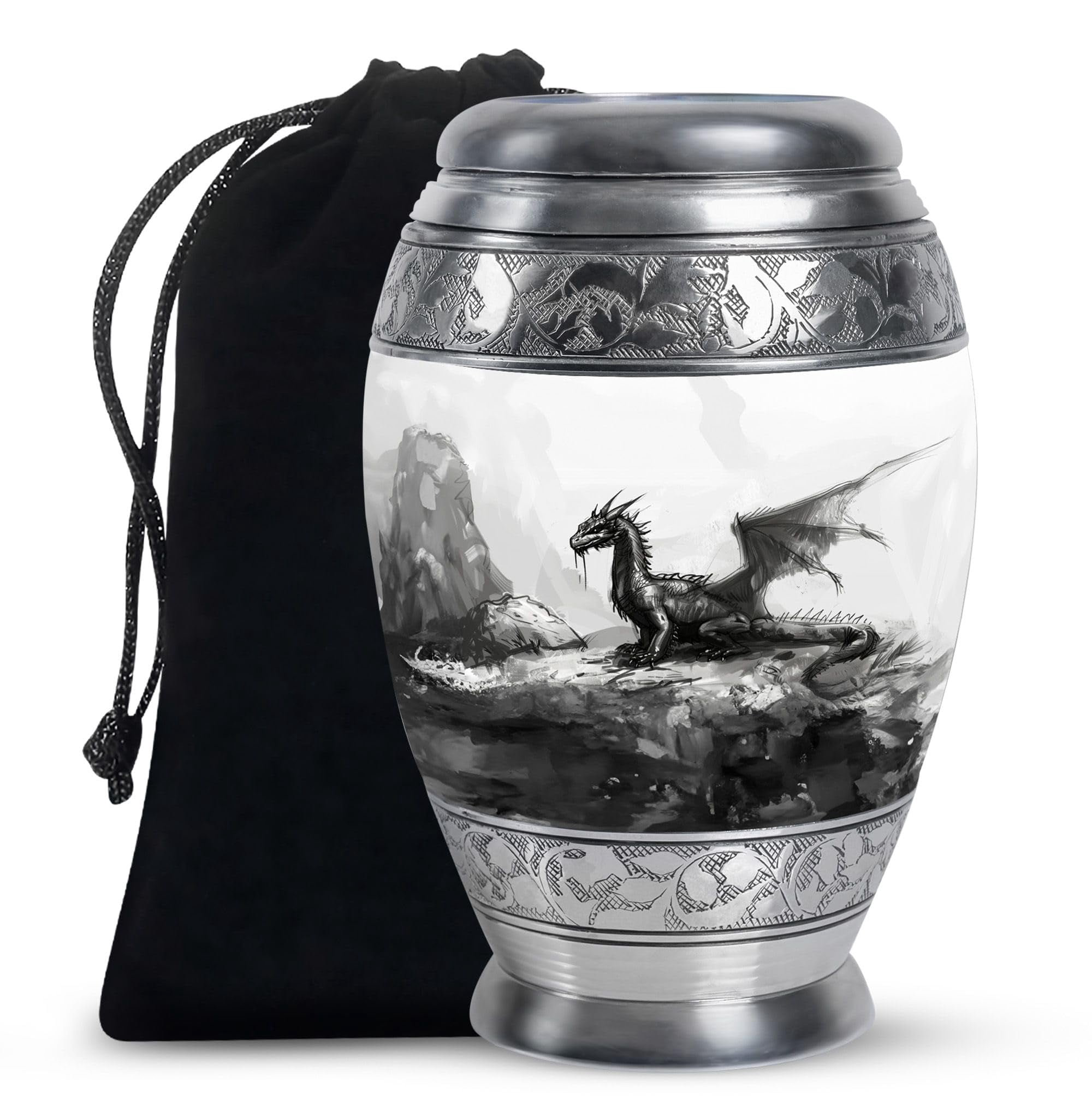 YATHABHISA Dragon Urn, Cremation Urn - Urns for Human Ashes Large - 10 ...