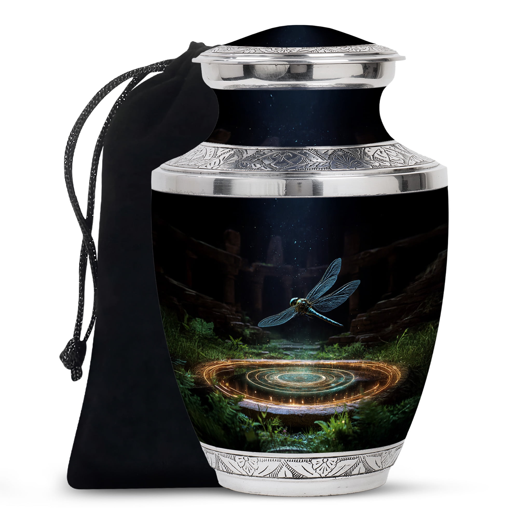 YATHABHISA Dragonfly Urn for Ashes, Large Cremation Urns for Human Ash ...