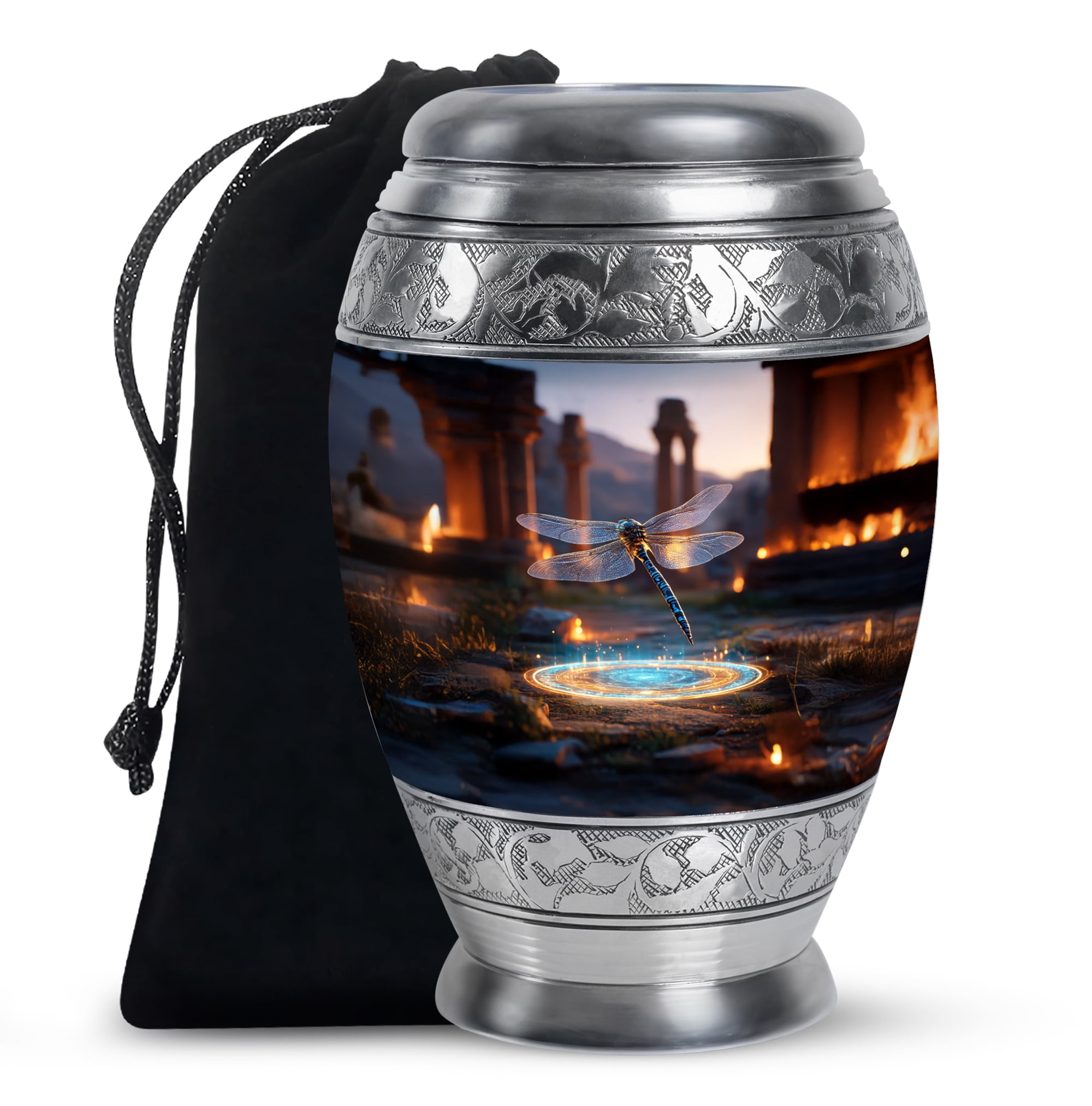 YATHABHISA Dragonfly Urn for Ashes, Large Urns for Human Ash, Funeral ...