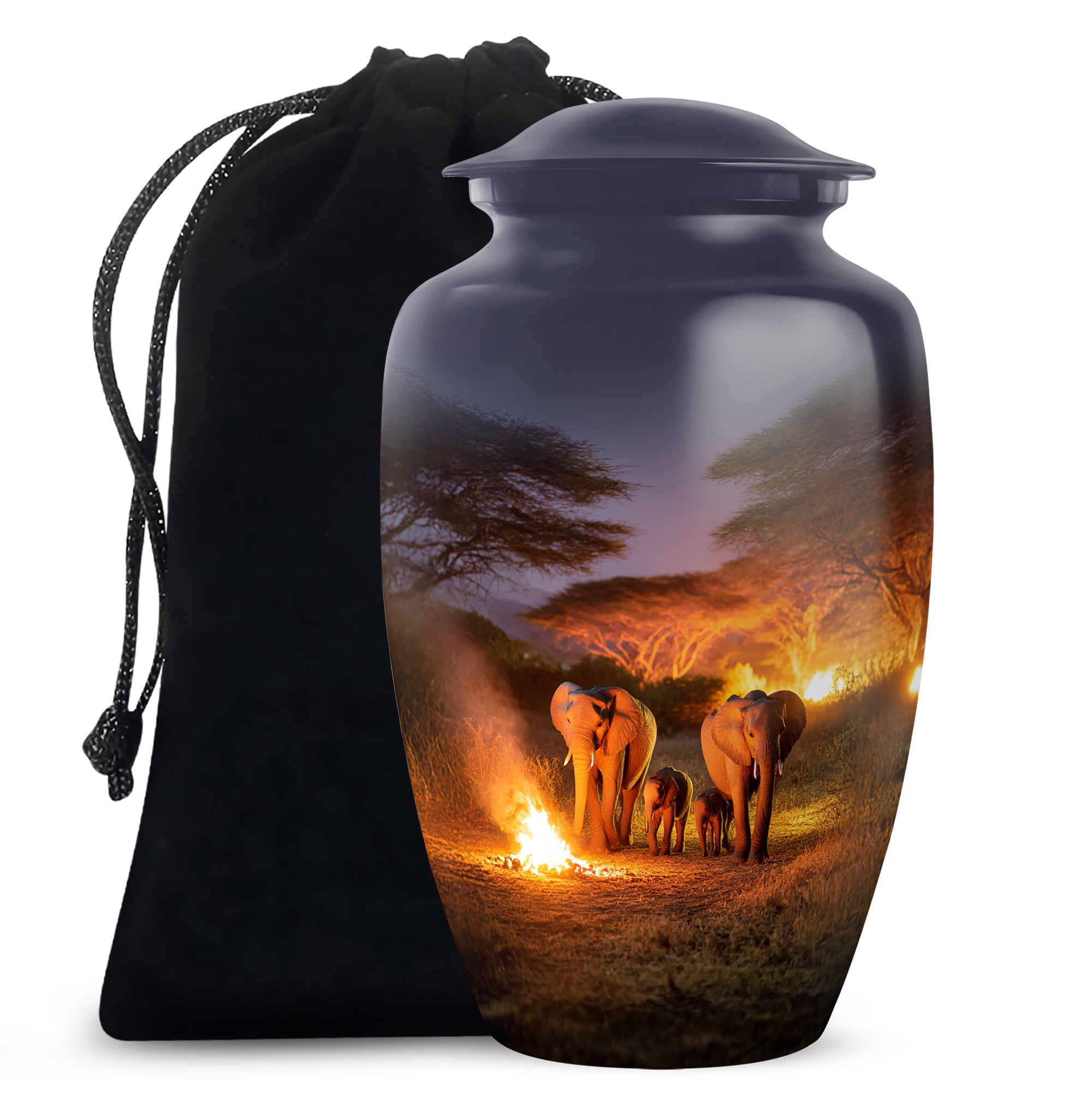 YATHABHISA Elephant Urn for Ashes, Large Urns for Human Ash, Funeral ...