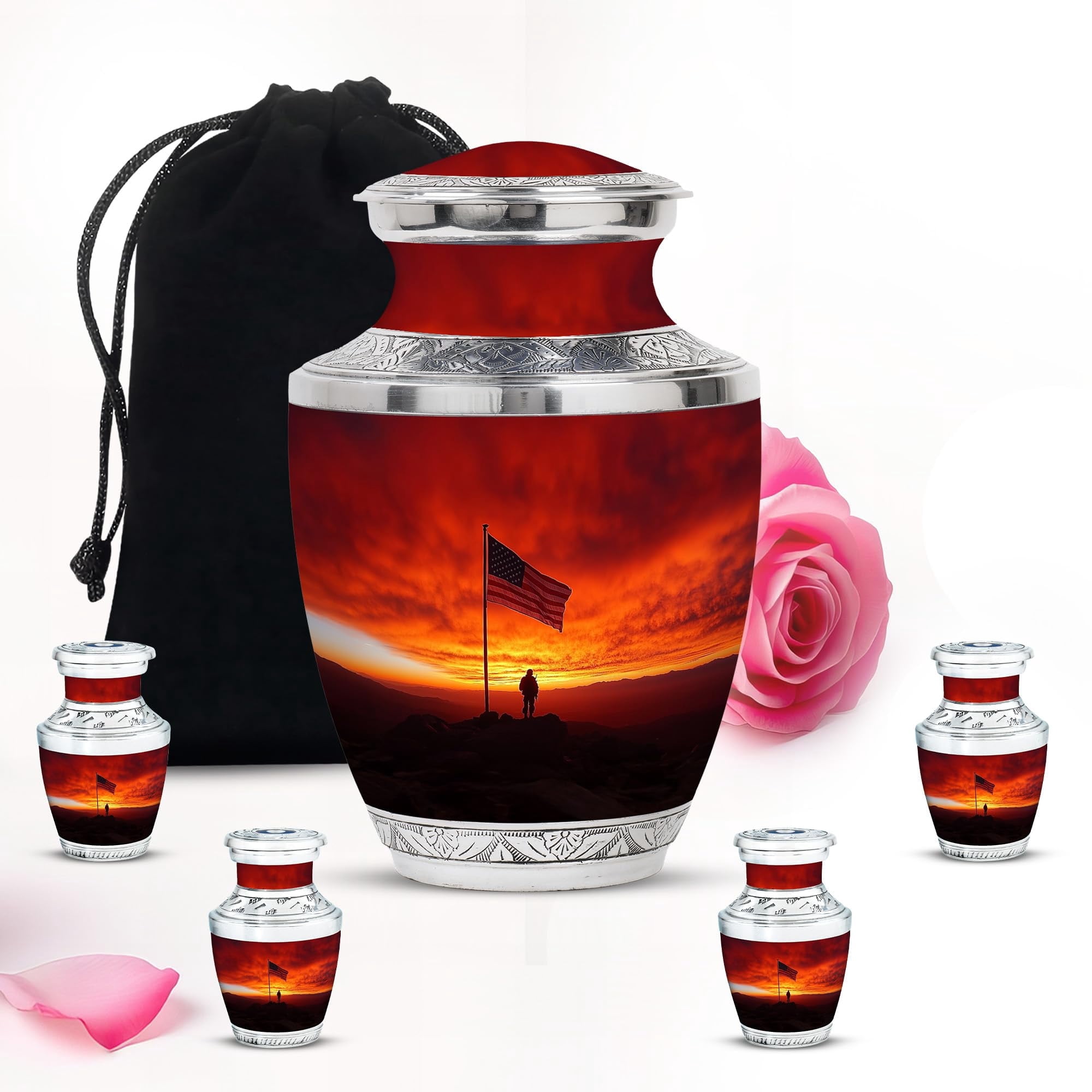 YATHABHISA Fire Fighter Cremation Memorial Urn for Ashes, Large Urns ...