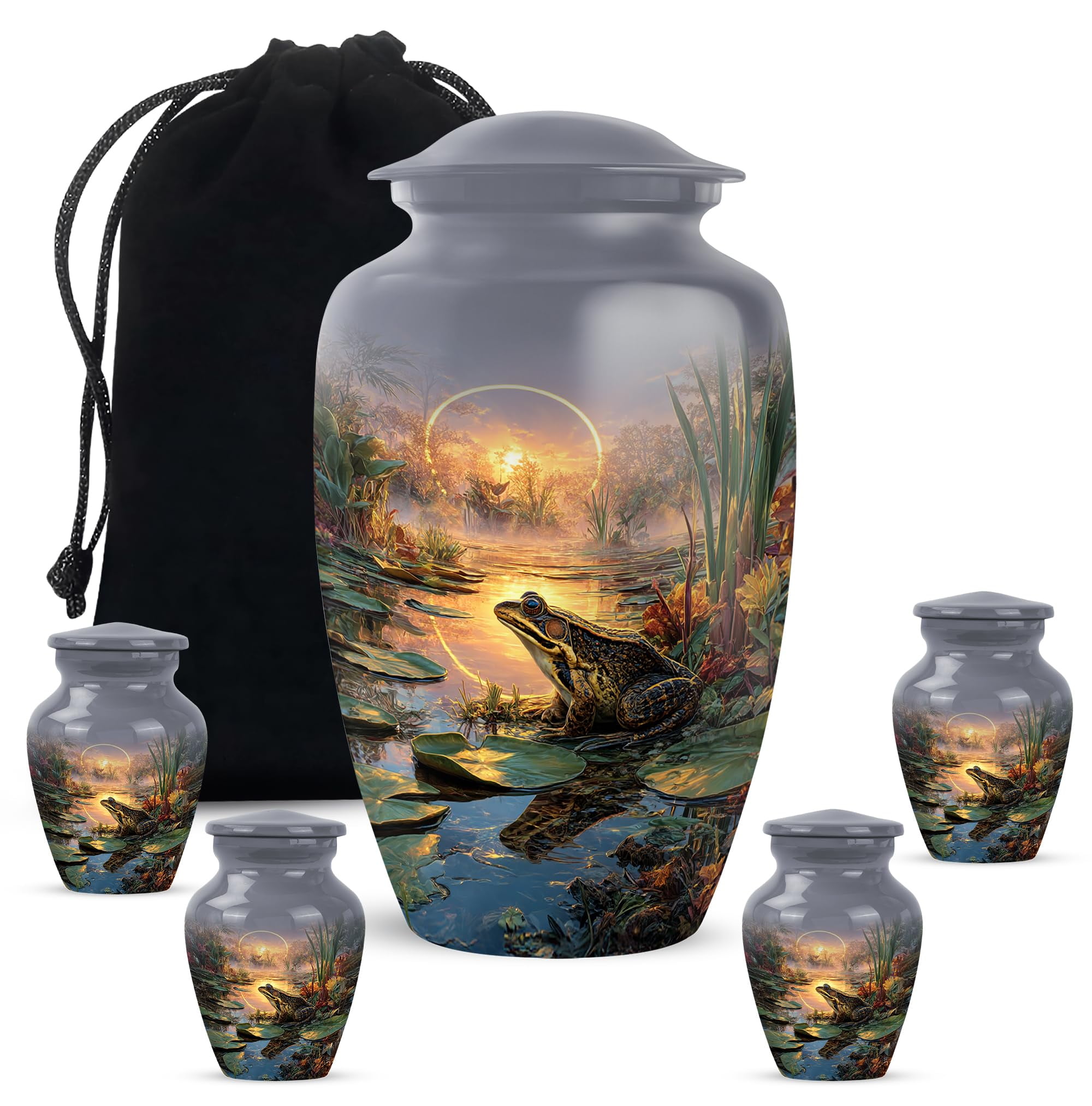 YATHABHISA Frog Adult Cremation Funeral Urn for Human Ashes, Keepsake ...