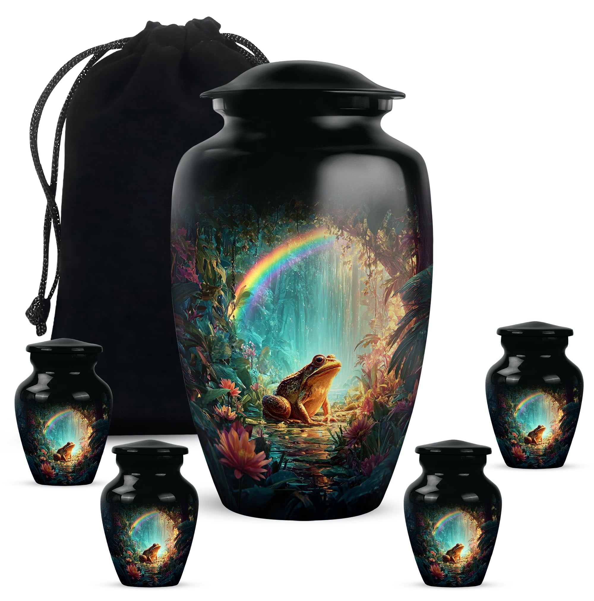 YATHABHISA Frog Adult Cremation Funeral Urn for Human Ashes, Keepsake ...