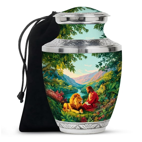 YATHABHISA Jesus Urn for Ashes, Large Urns for Human Ash, Funeral ...