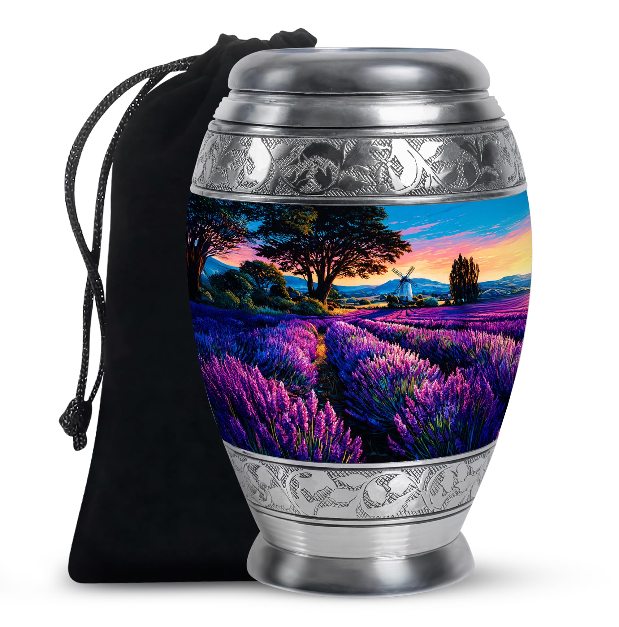 YATHABHISA Lavender Grass Urn for Ashes Adult Men and Women, Memorial ...