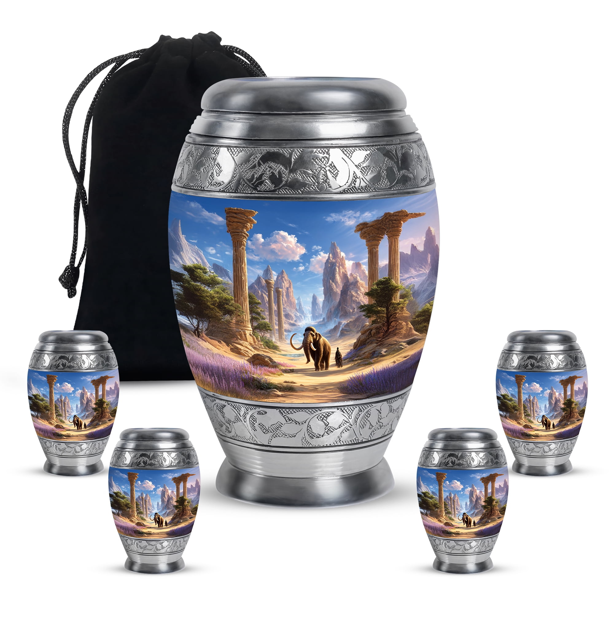 YATHABHISA Maammoth Adult Cremation Funeral Urn for Human Ashes ...