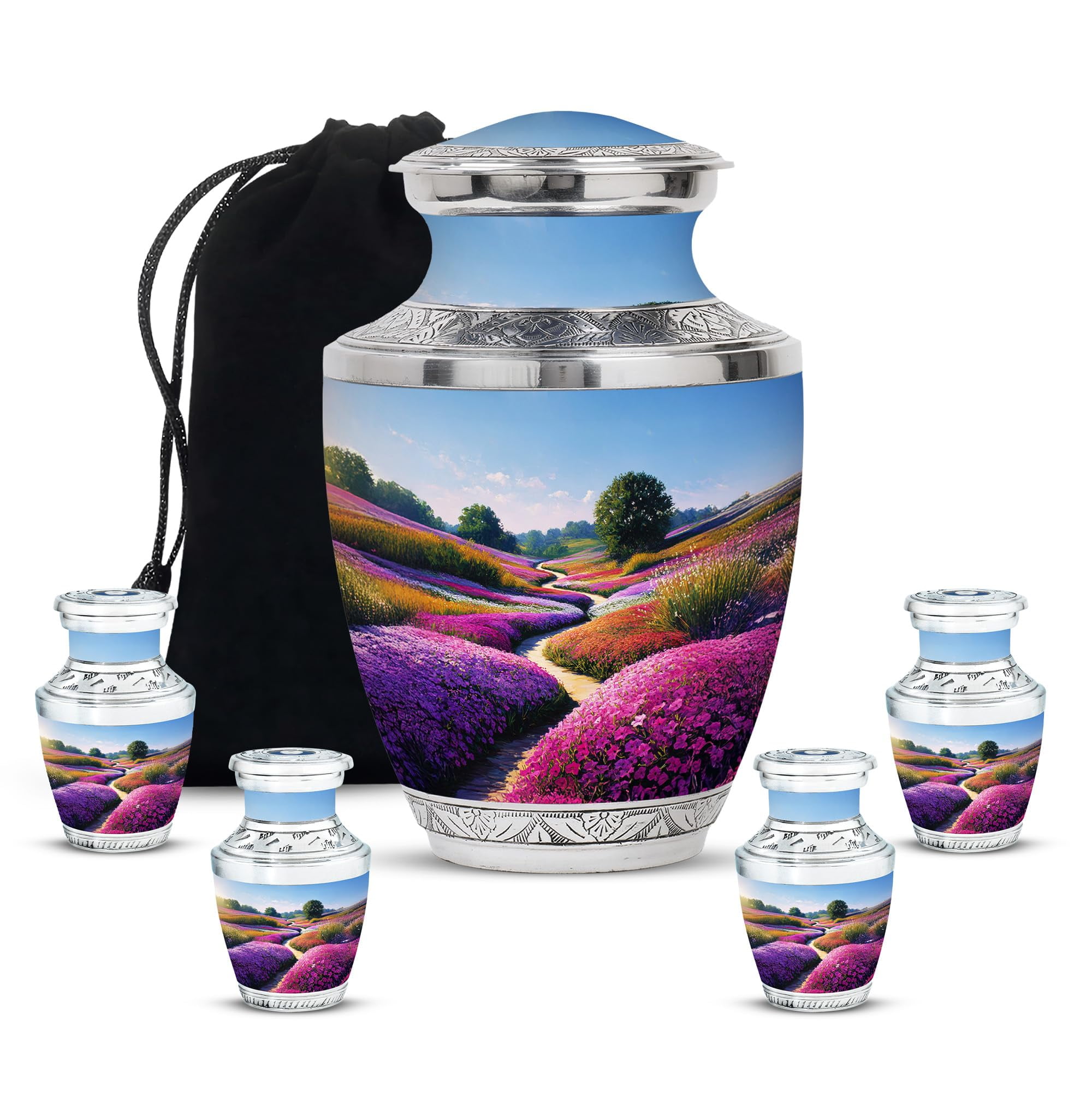 YATHABHISA Petunia Adult Cremation Funeral Urn for Human Ashes ...