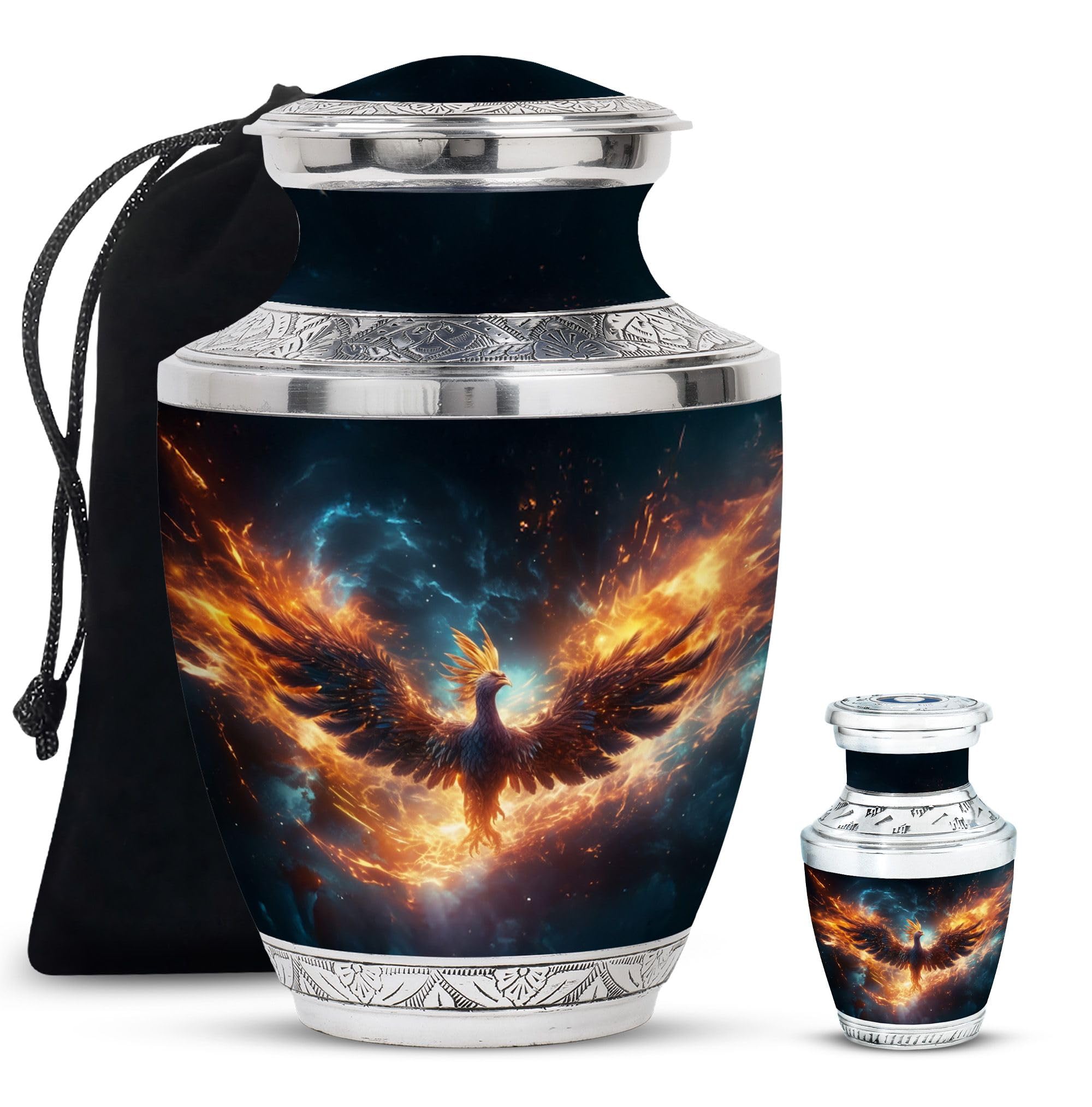 YATHABHISA Pheonix Keepsake Urns for Ashes, Cremation Urn, Funeral ...
