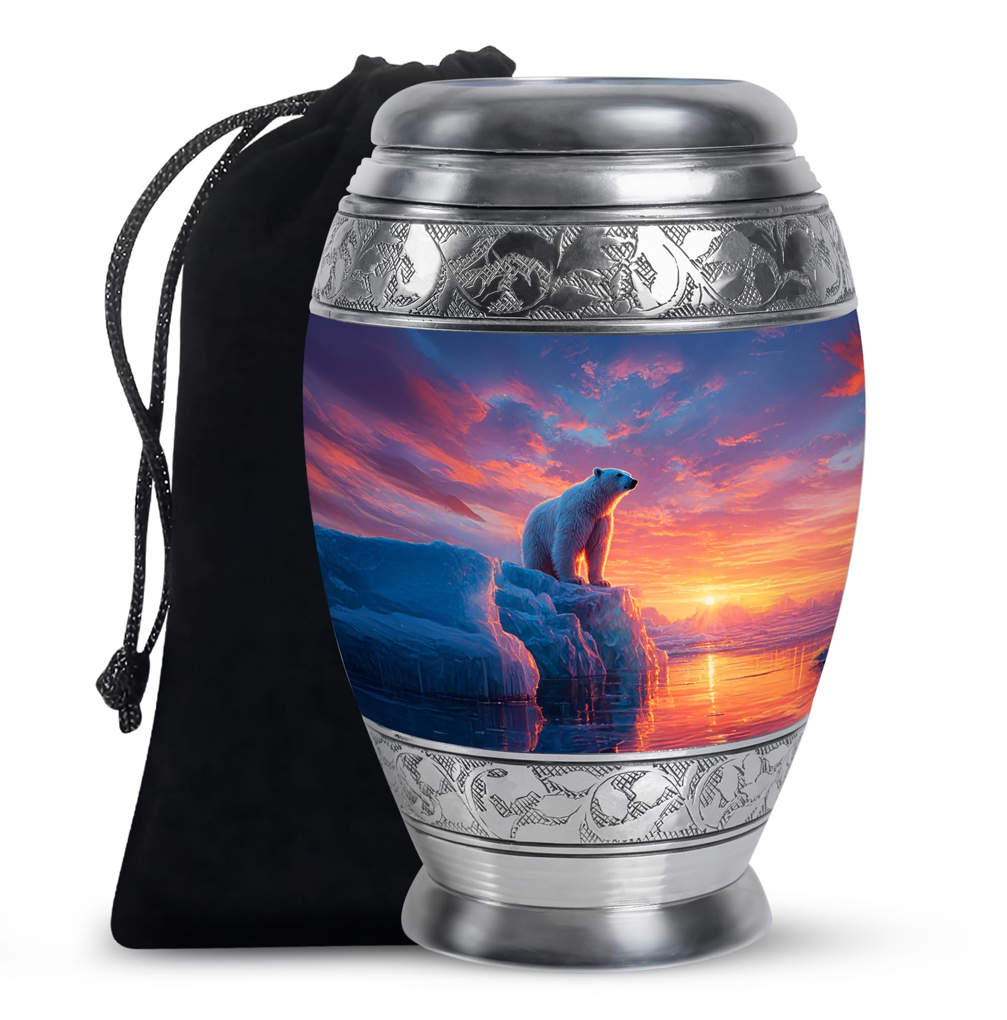 YATHABHISA Polar Bear Urn for Ashes Adult Men and Women, Memorial Gifts ...