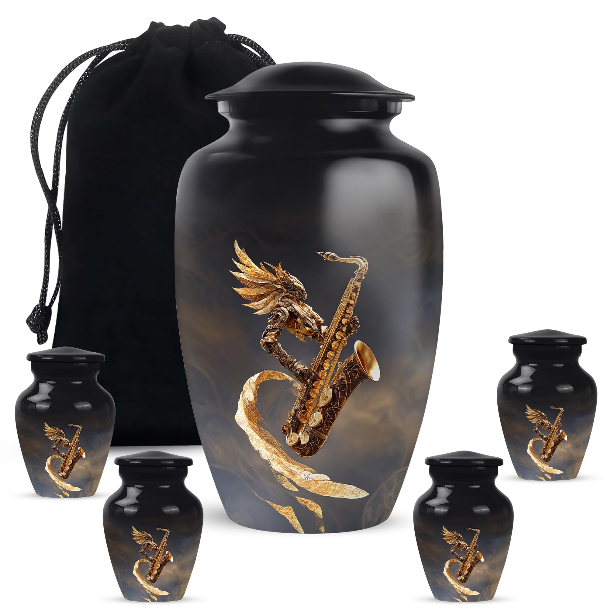 YATHABHISA Saxophone Adult Cremation Funeral Urn for Human Ashes ...