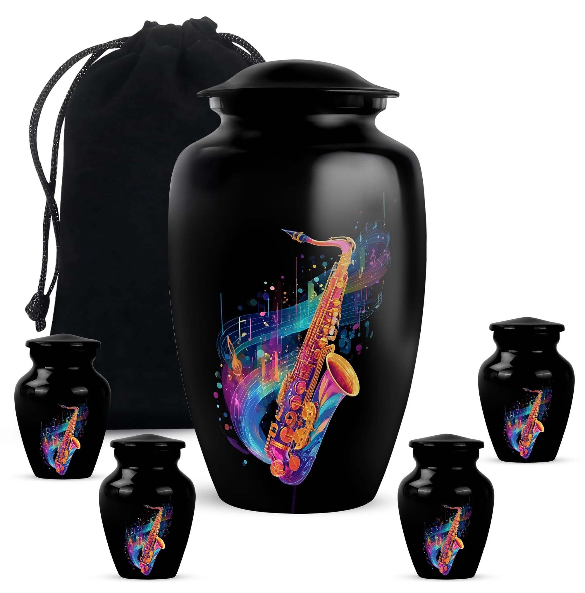 YATHABHISA Saxophone Adult Cremation Funeral Urn for Human Ashes ...