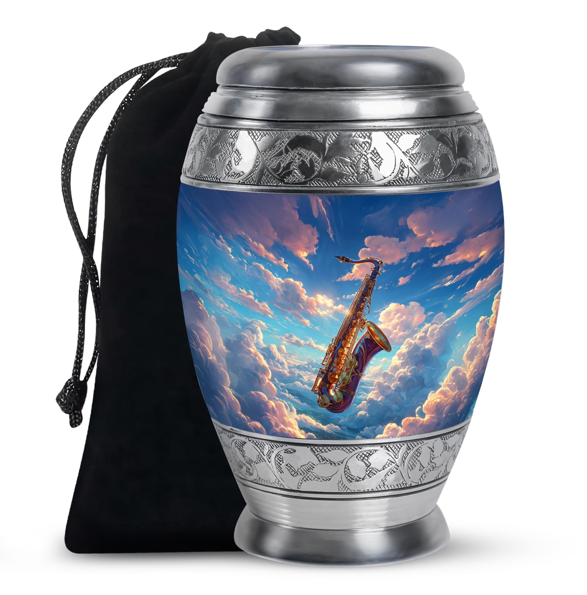 YATHABHISA Saxophone Urn for Ashes Adult Mom and Dad, Funeral Urns for ...
