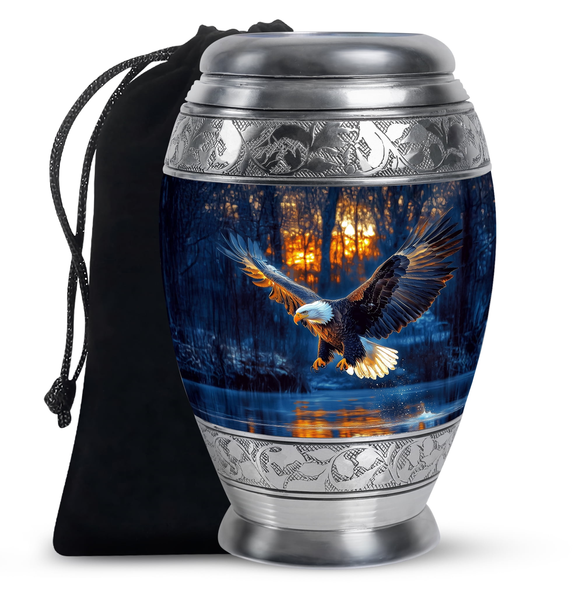 YATHABI Blue Miniature Urn for Father Ashes – Keepsake Container Male ...