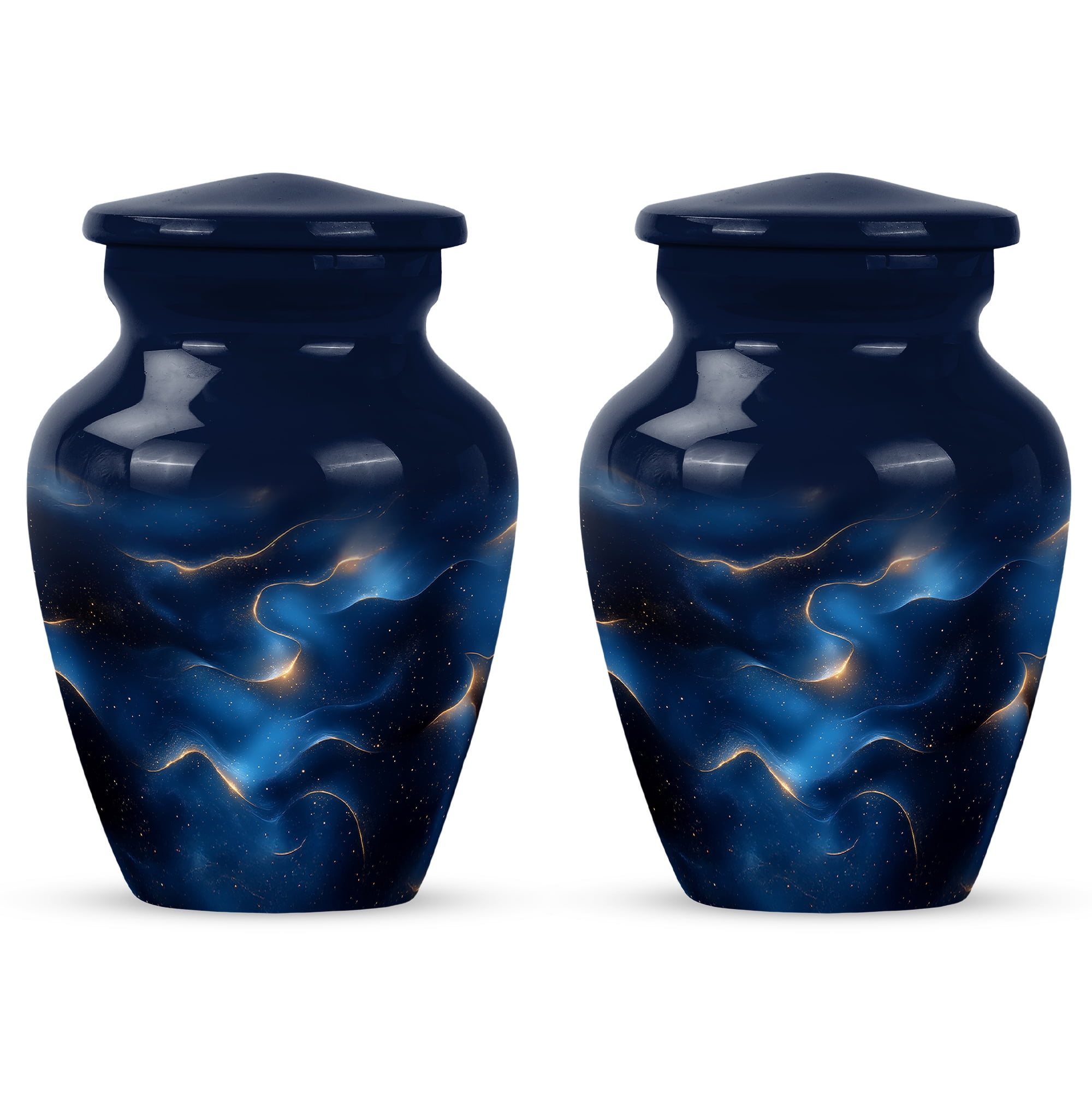 YATHABI BlueMini Urn for Ashes Female – Keepsake Cremation Container ...