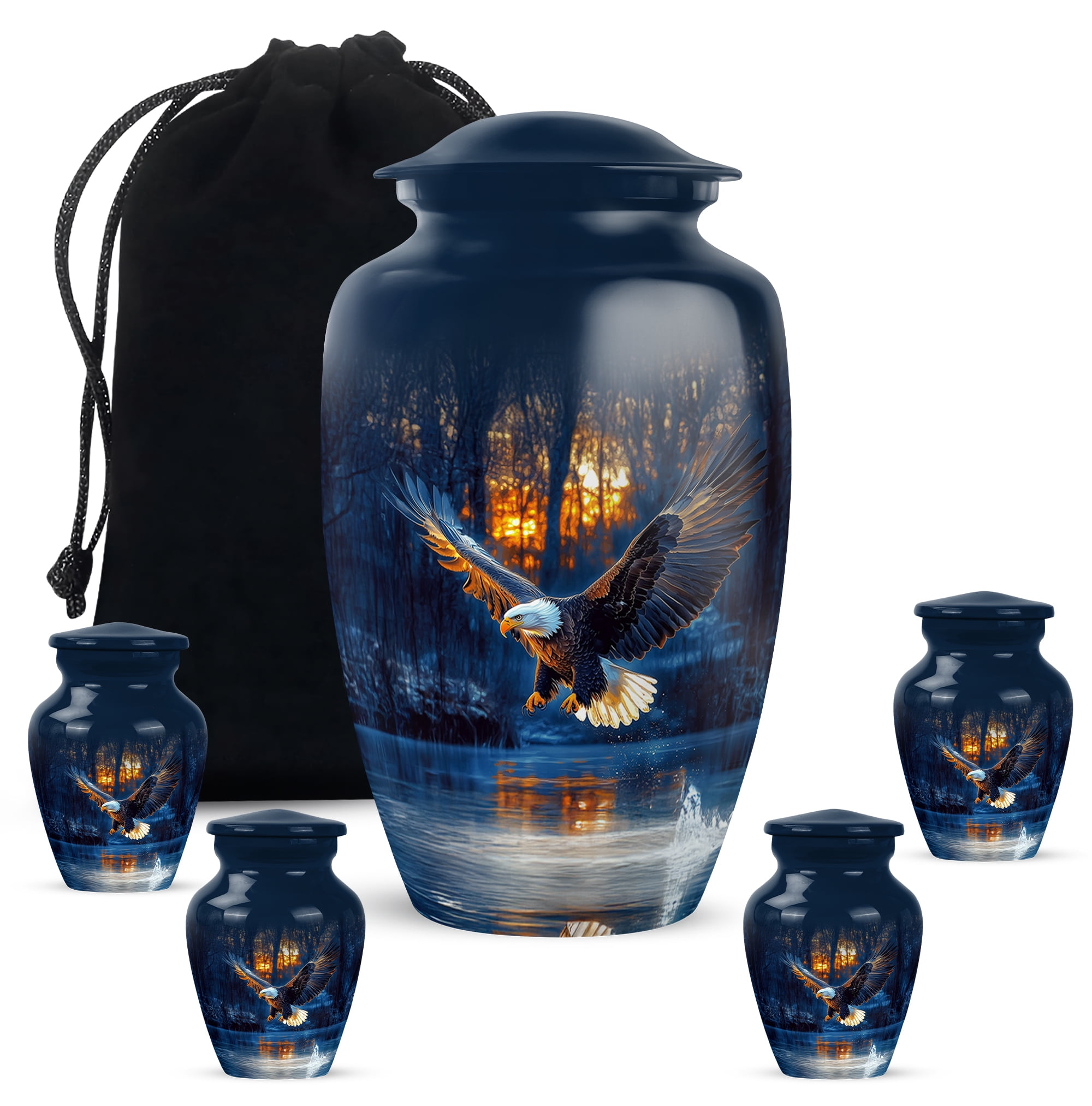YATHABI Eagle Cremation Urn - Small Keepsake Urns for Human Ashes ...