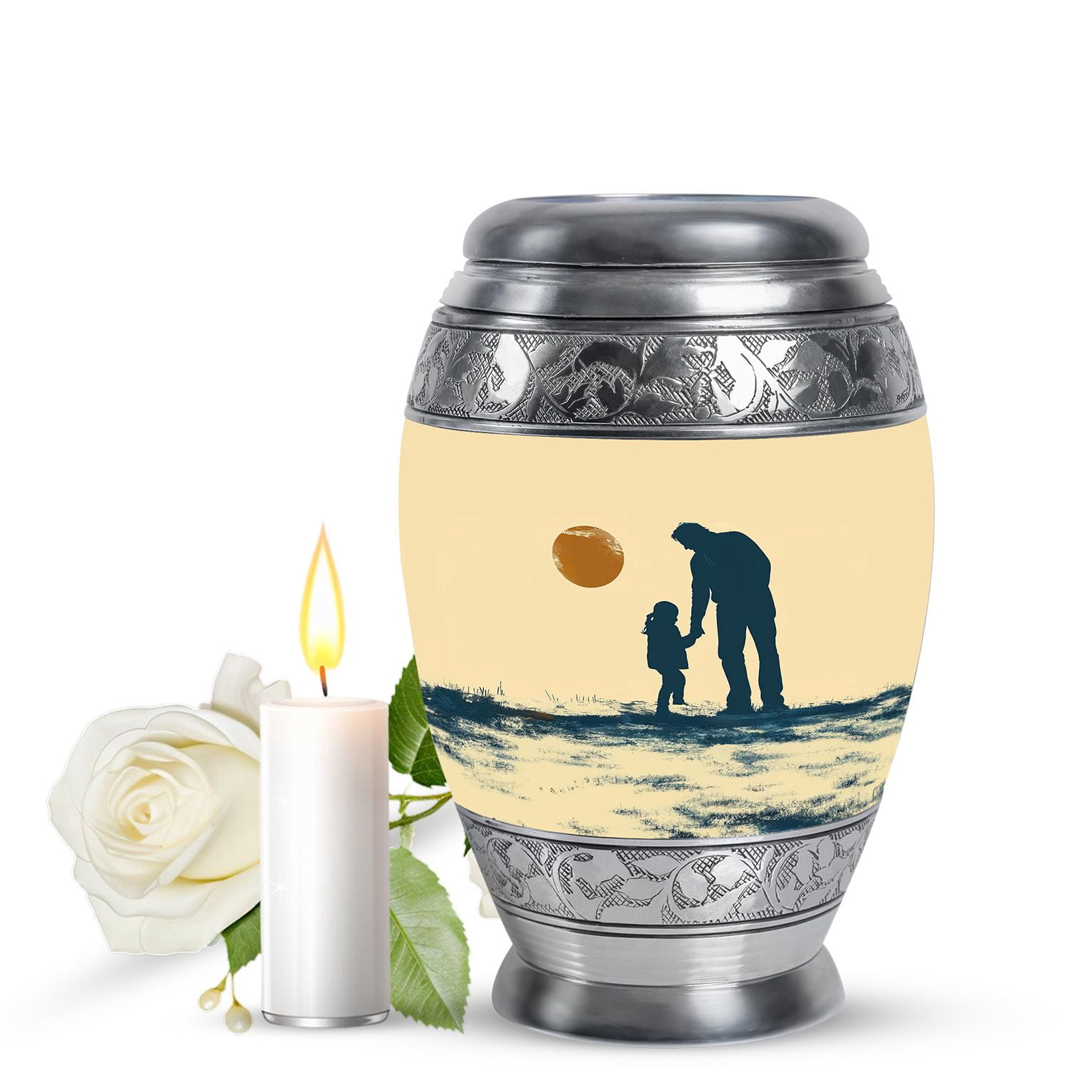 YATHABI Father Son Fishing Small Urn For Ashes Keepsake - Ash Holders ...