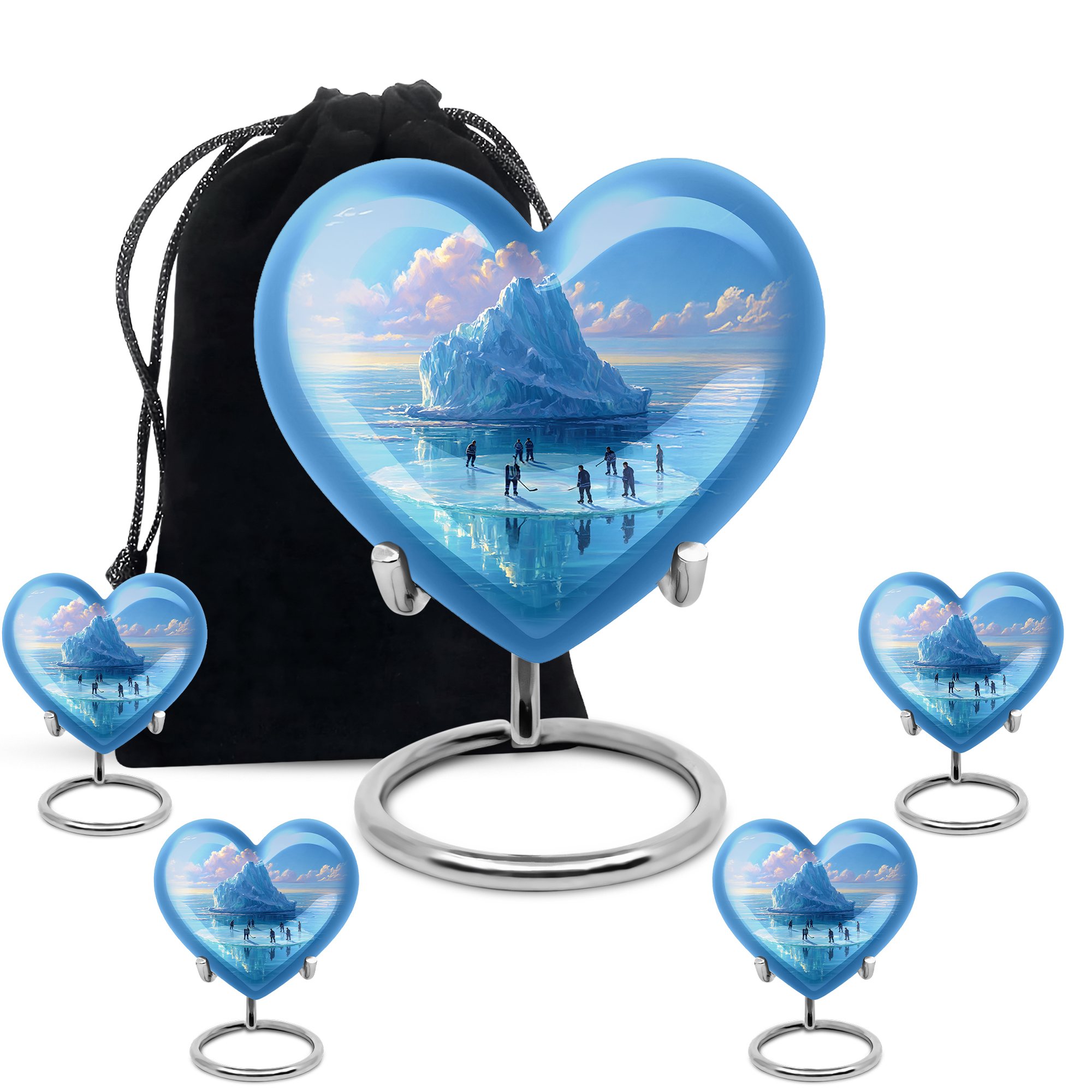 YATHABI Ice Hockey Mini & Large Urn for Brother – Funeral Ash Holder ...
