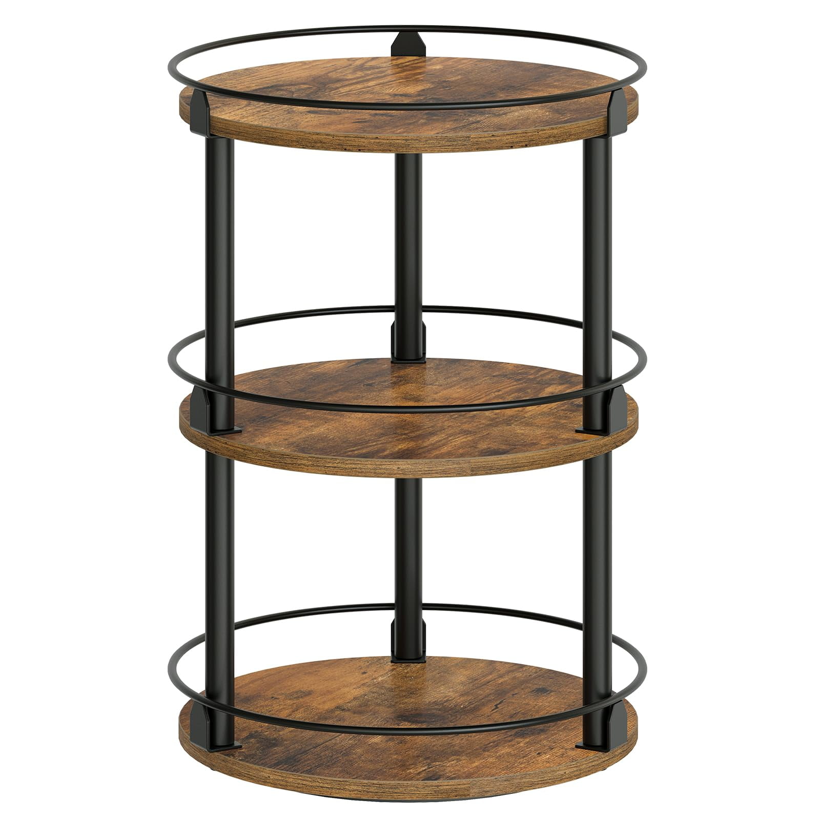 YATINEY 3-Tier Lazy Susan Organizer, Rotating Spice Rack, Spinning ...