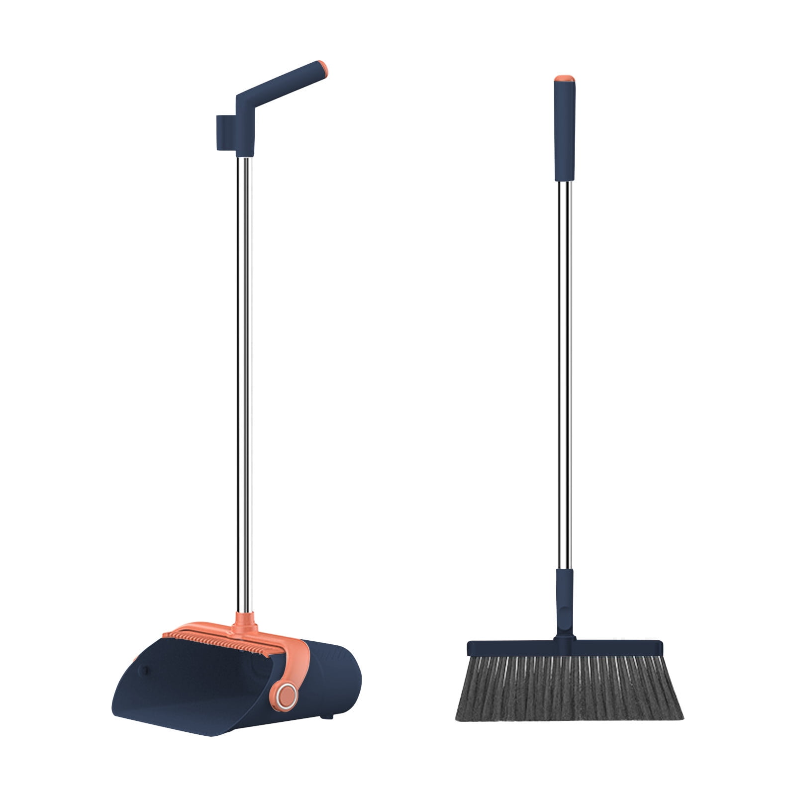 YATLTE Broom and Dustpan Set, Brooms for Sweeping Indoor and Outdoor 3 in 1 Long Handle Broom ...