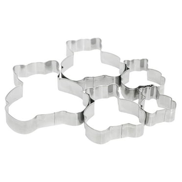 12 Pcs Cookie Cutters Shapes Baking Set, 4 Styles Flower Round Heart ...