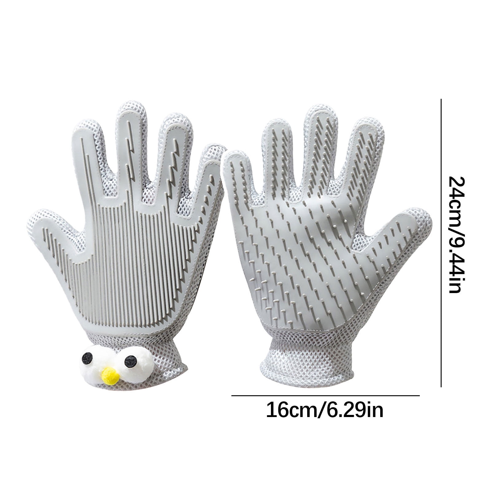 YATLTE Efficient Pets Hair Remover Mittens, Pet Grooming Gloves Cat ...