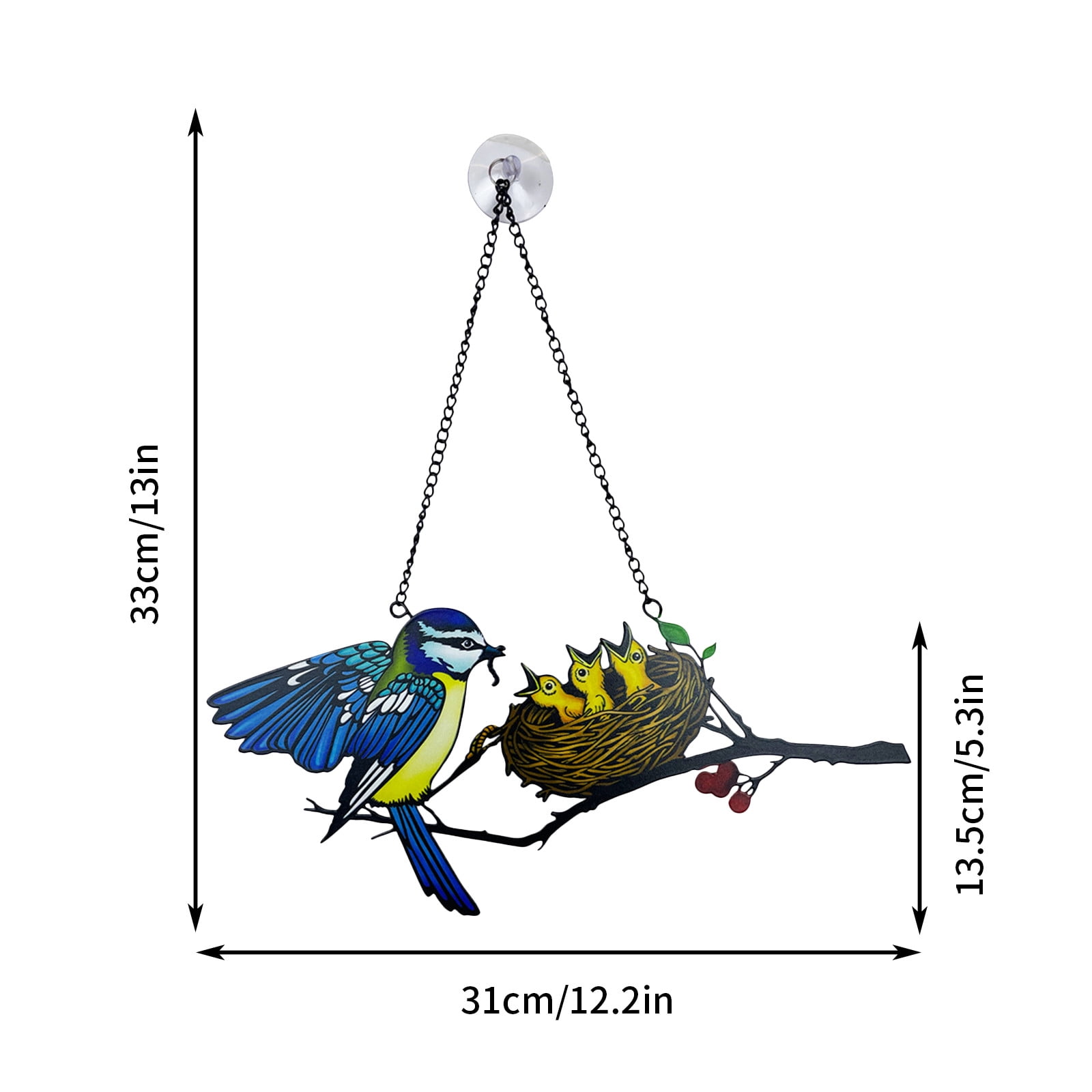 YATLTE Hummingbird Hanging, Bird Ceiling Decorations, Vivid Birds on ...