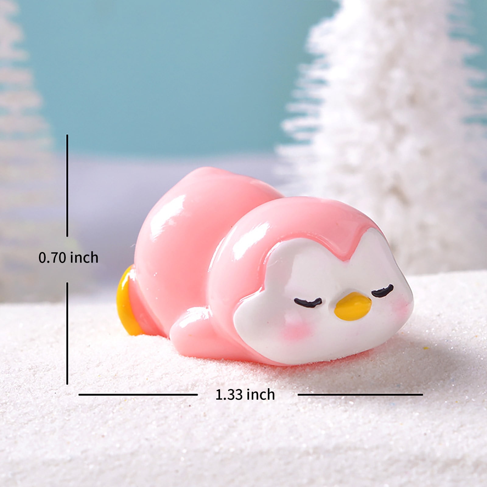 YATLTE Mini Resin Penguins, Cute Mini Penguin Figurines 4 Styles Mini ...