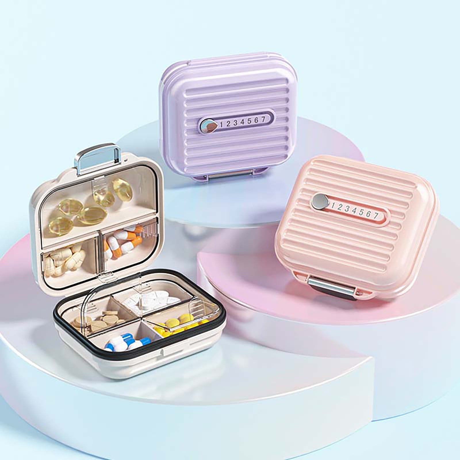 YATLTE Portable Pill Box, Medicine Planner Small case, Vitamin Holder ...