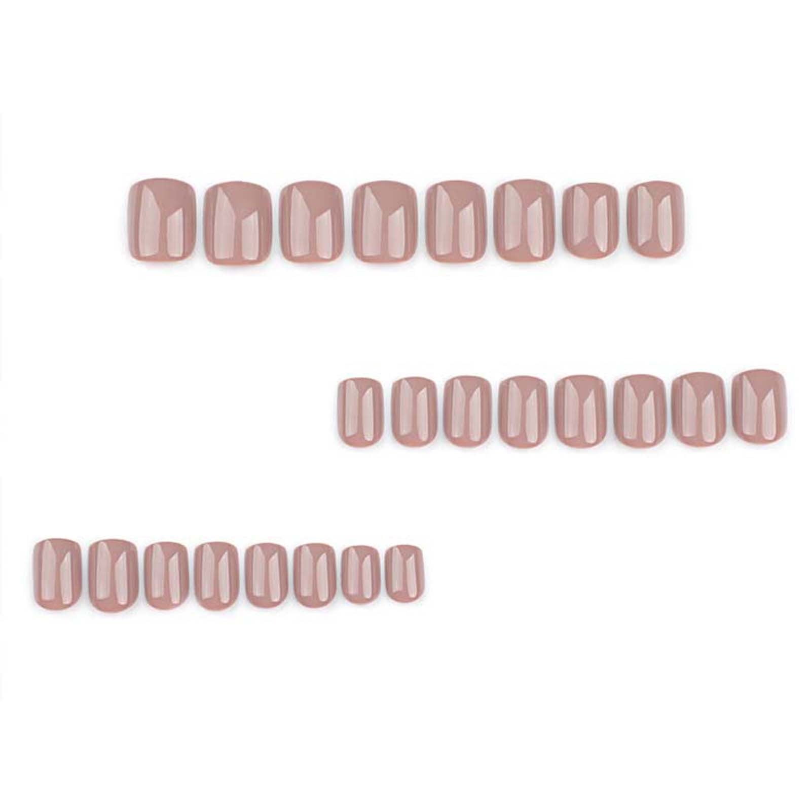 YATLTE Short False Nails, 24 Pieces Nail Enhancement Tablets ...