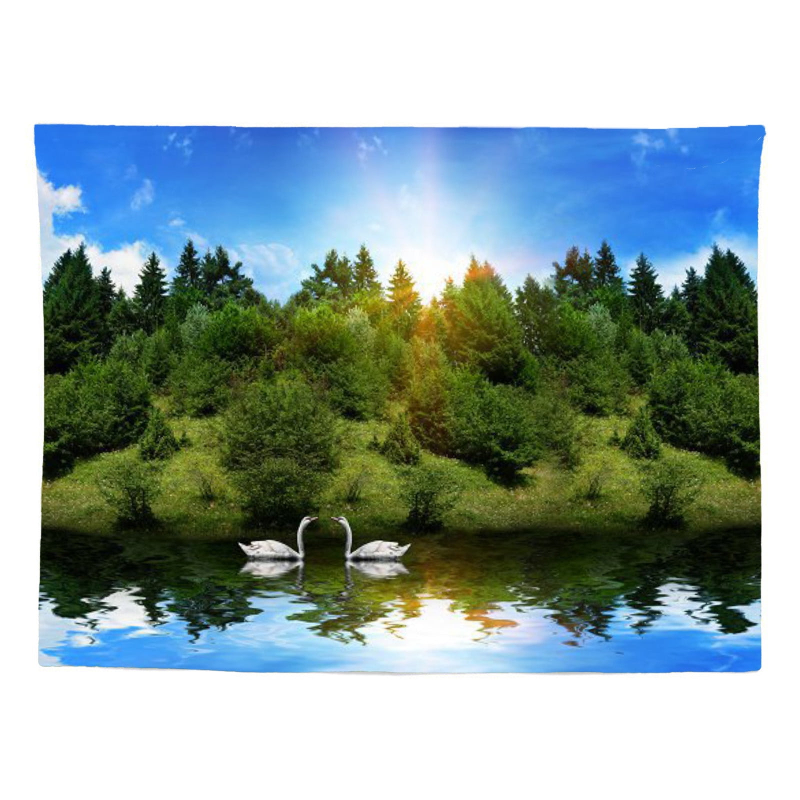 YATLTE Wall Hanging, Nature Tapestry Wall Hanging, Mountain Forest ...