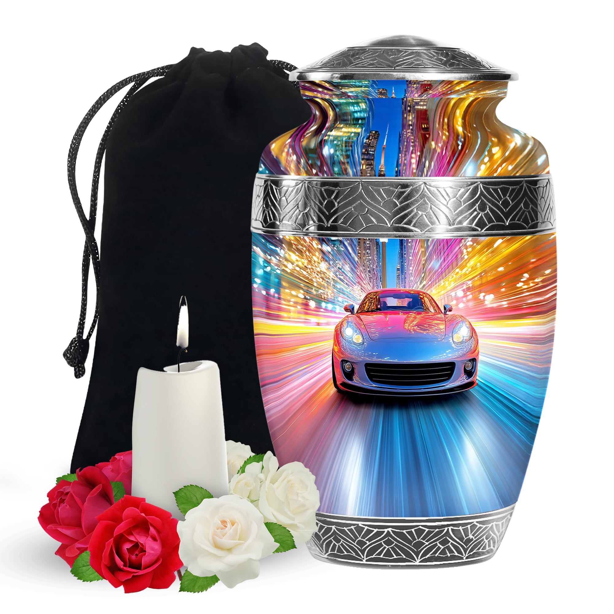 YATSKIA Racing Car Cremation Urns for Human Ashes Adult Mother and ...