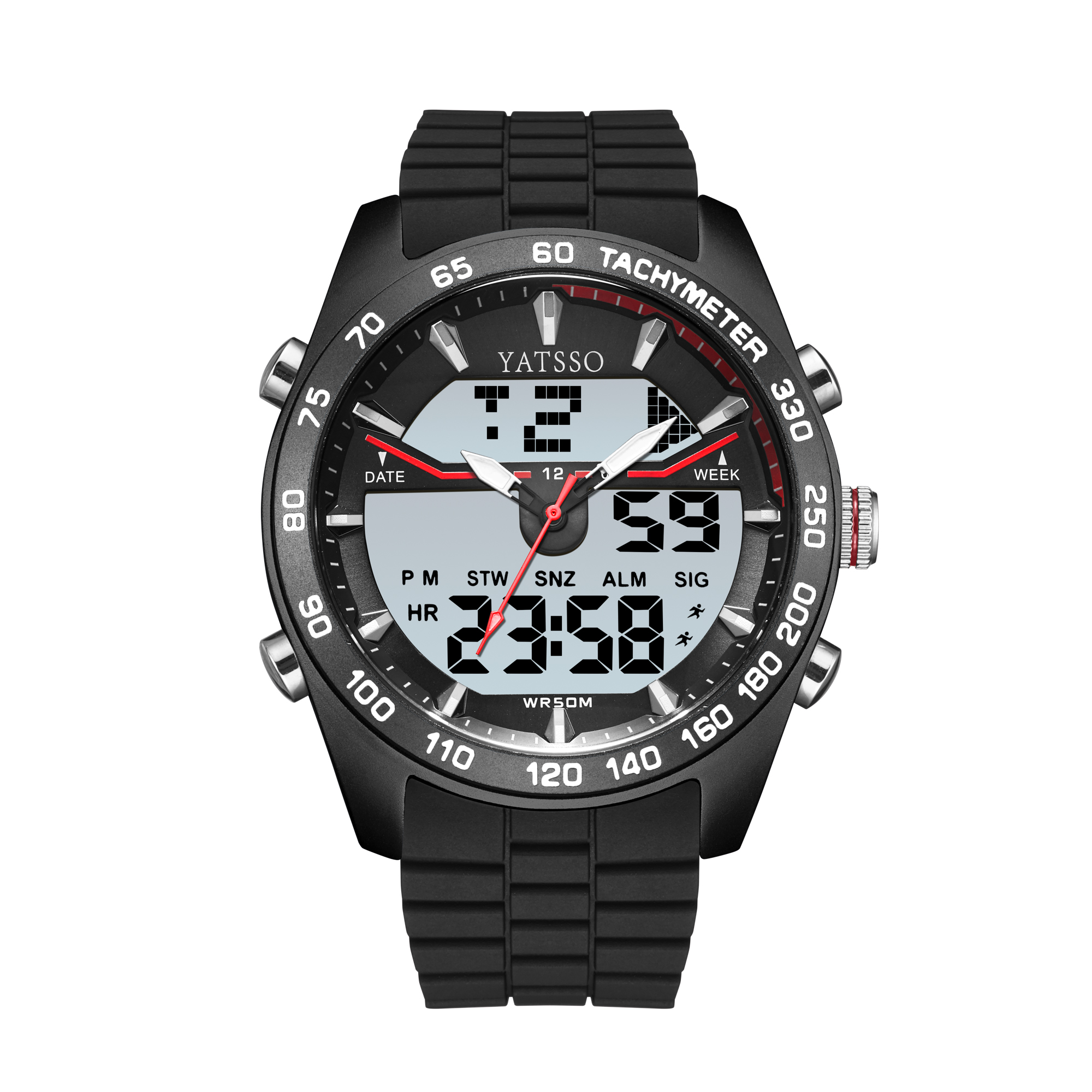 YATSSO Men's Military Watch Outdoor Sports Electronic Watch Tactical ...