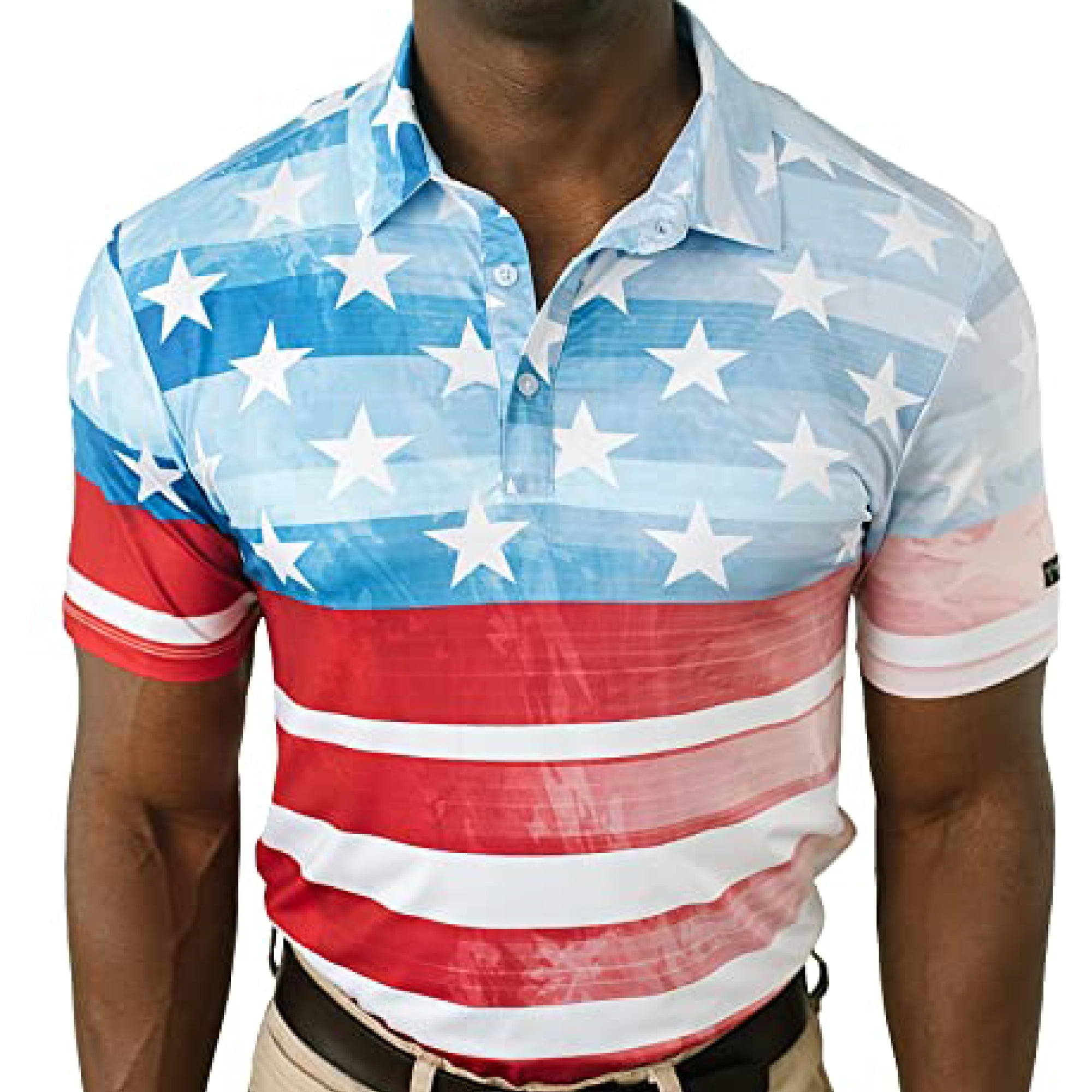 YATTA GOLF Standout Performance Golf Polo Shirts – Men’s – The Patriot ...
