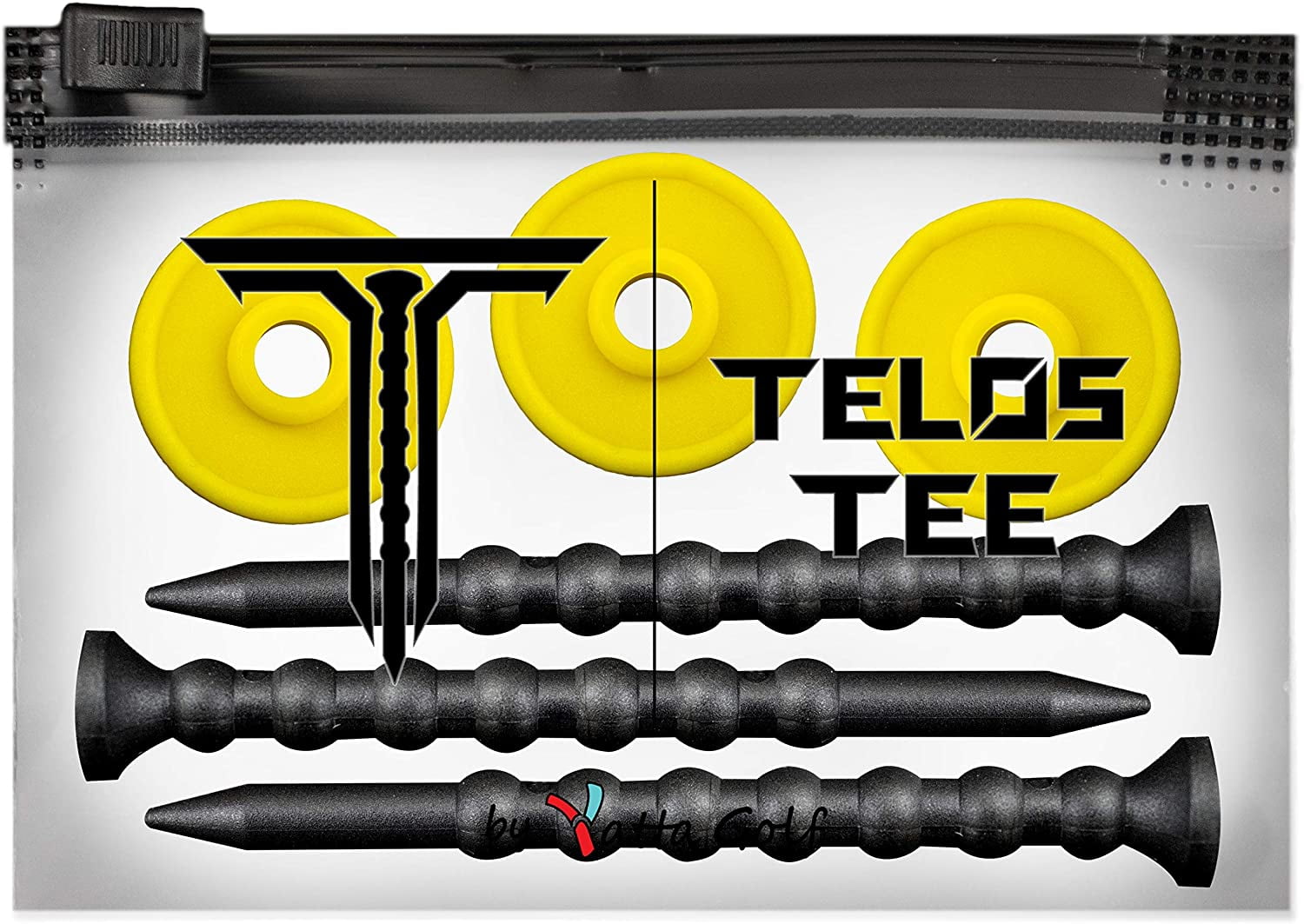 YATTA GOLF Telos Premium Adjustable Golf Tees, Unbreakable & Consistent ...