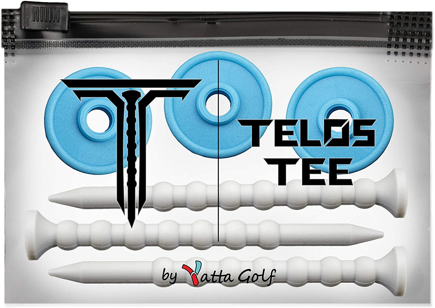 YATTA GOLF Telos Premium Golf Tees Adjustable Golf Tees Tee Off with ...