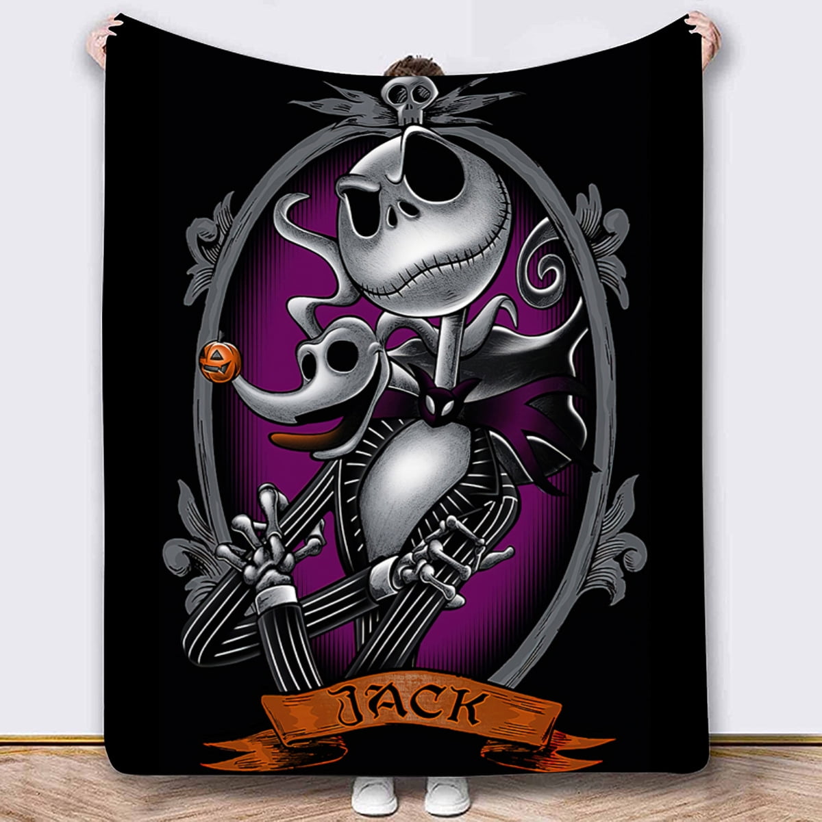 YAVITH Cute Jack Skellington Throw Blanket Nightmare Before Christmas ...