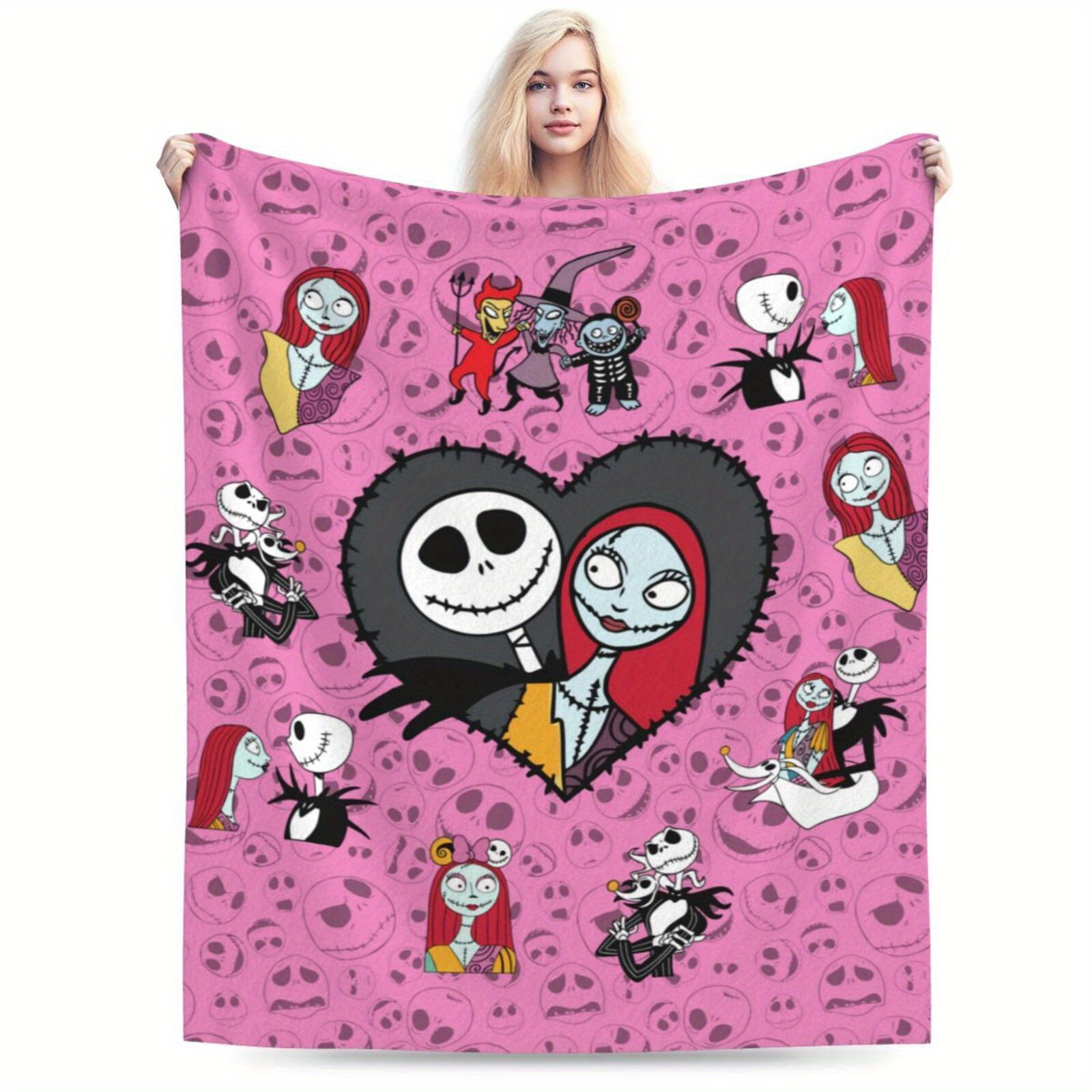 YAVITH Cute Jack Skellington Throw Blanket Nightmare Before Christmas ...