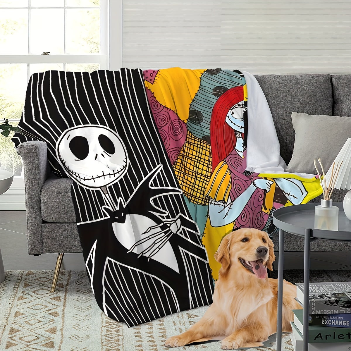 YAVITH Nightmare Before Christmas Flannel Fleece Blanket,Cozy Soft Warm ...