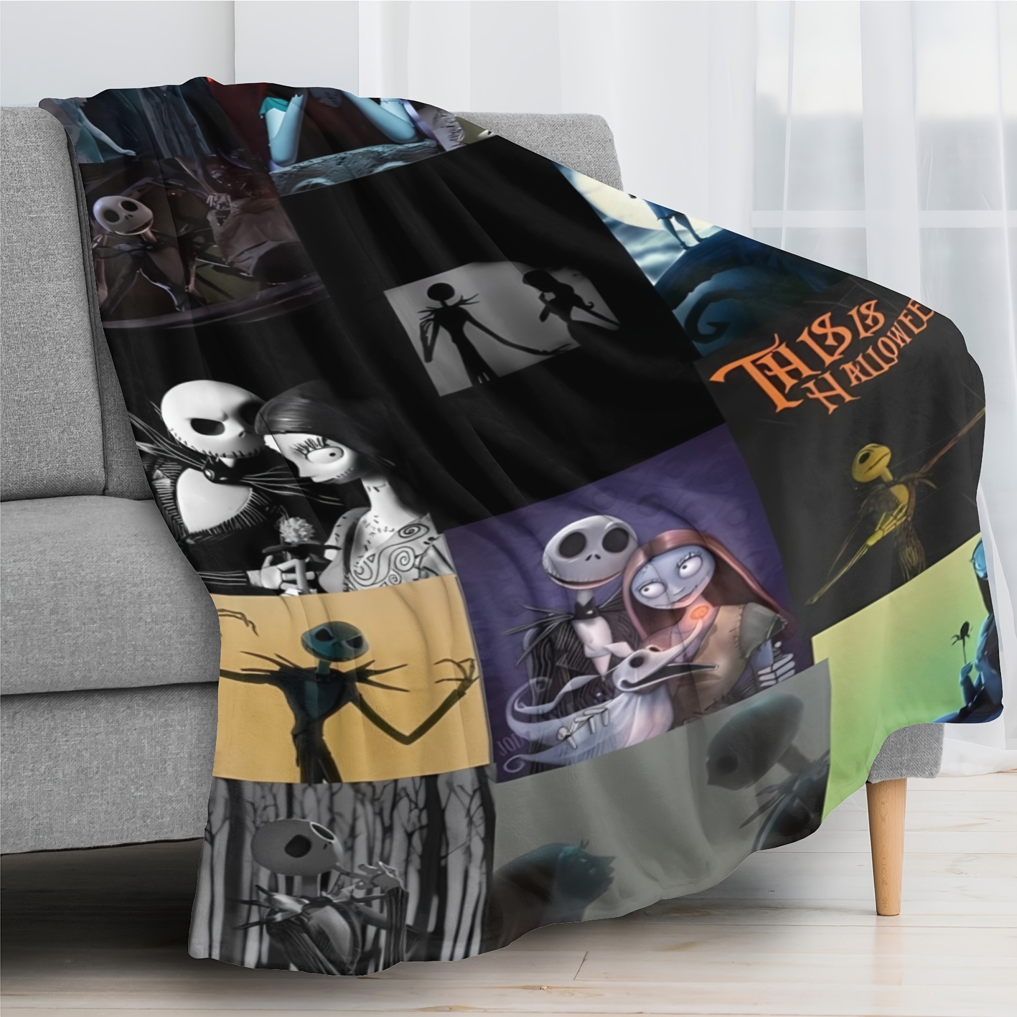 YAVITH The Nightmare Before Christmas Soft Throw Blanket Jack ...