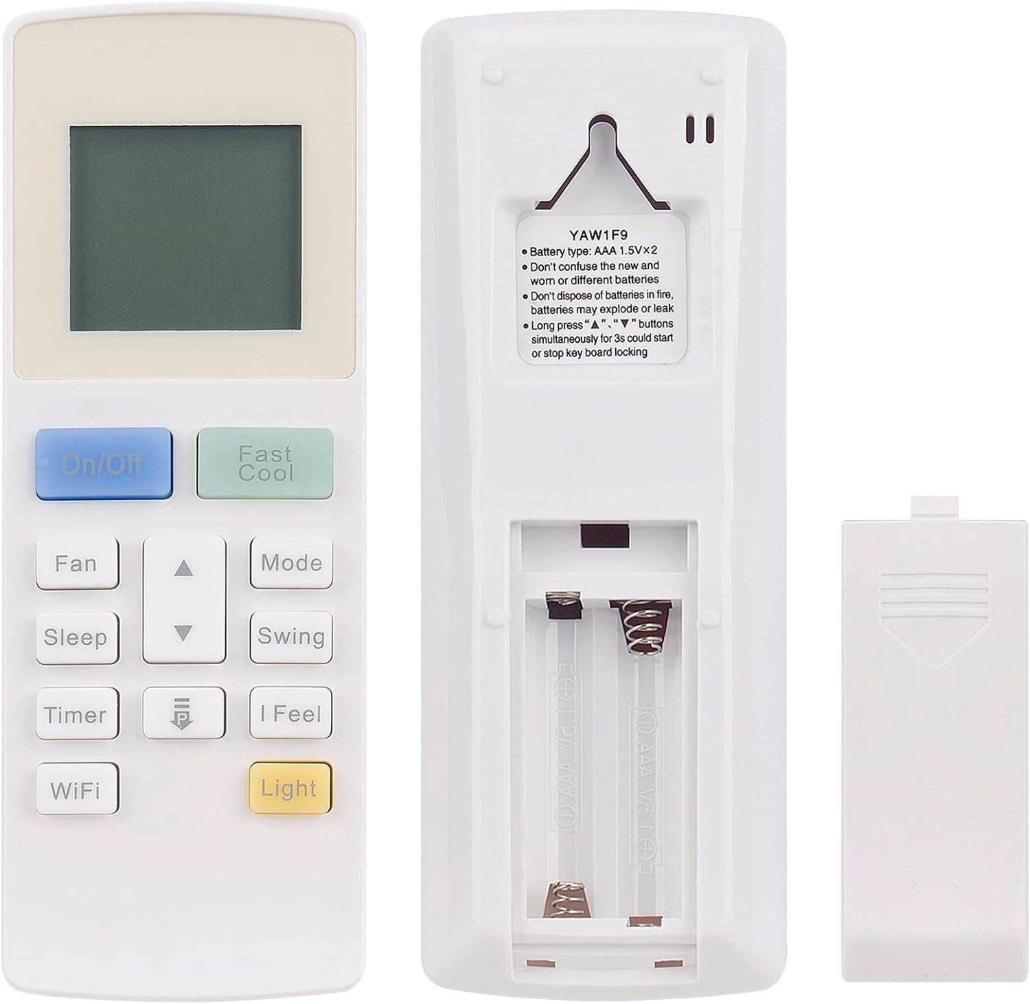 YAW1F9 Replacement Remote Control Compatible with GREE AC Air ...